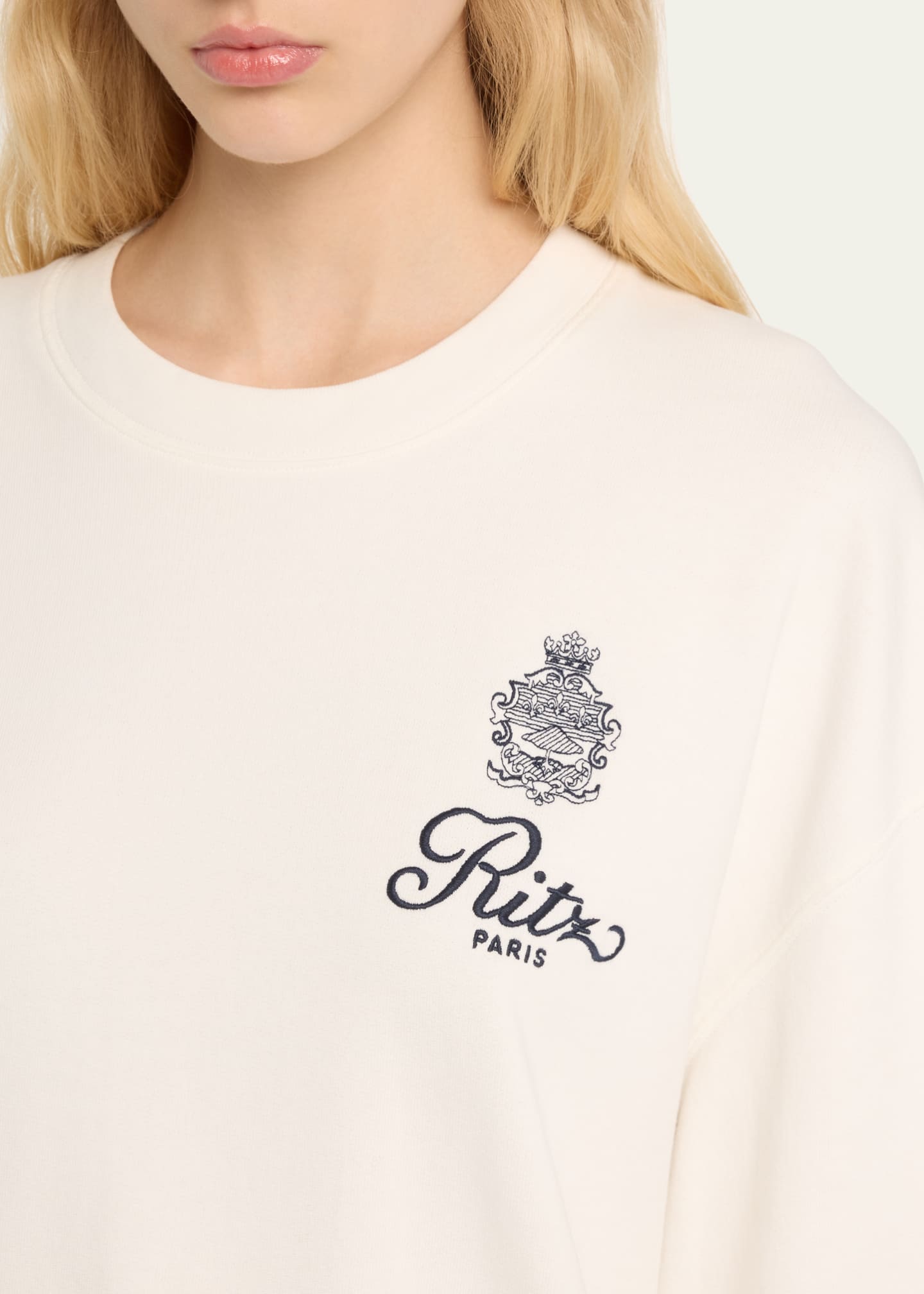 FRAME x Ritz Paris FRAME x Ritz Paris Privacy Please Crewneck ...