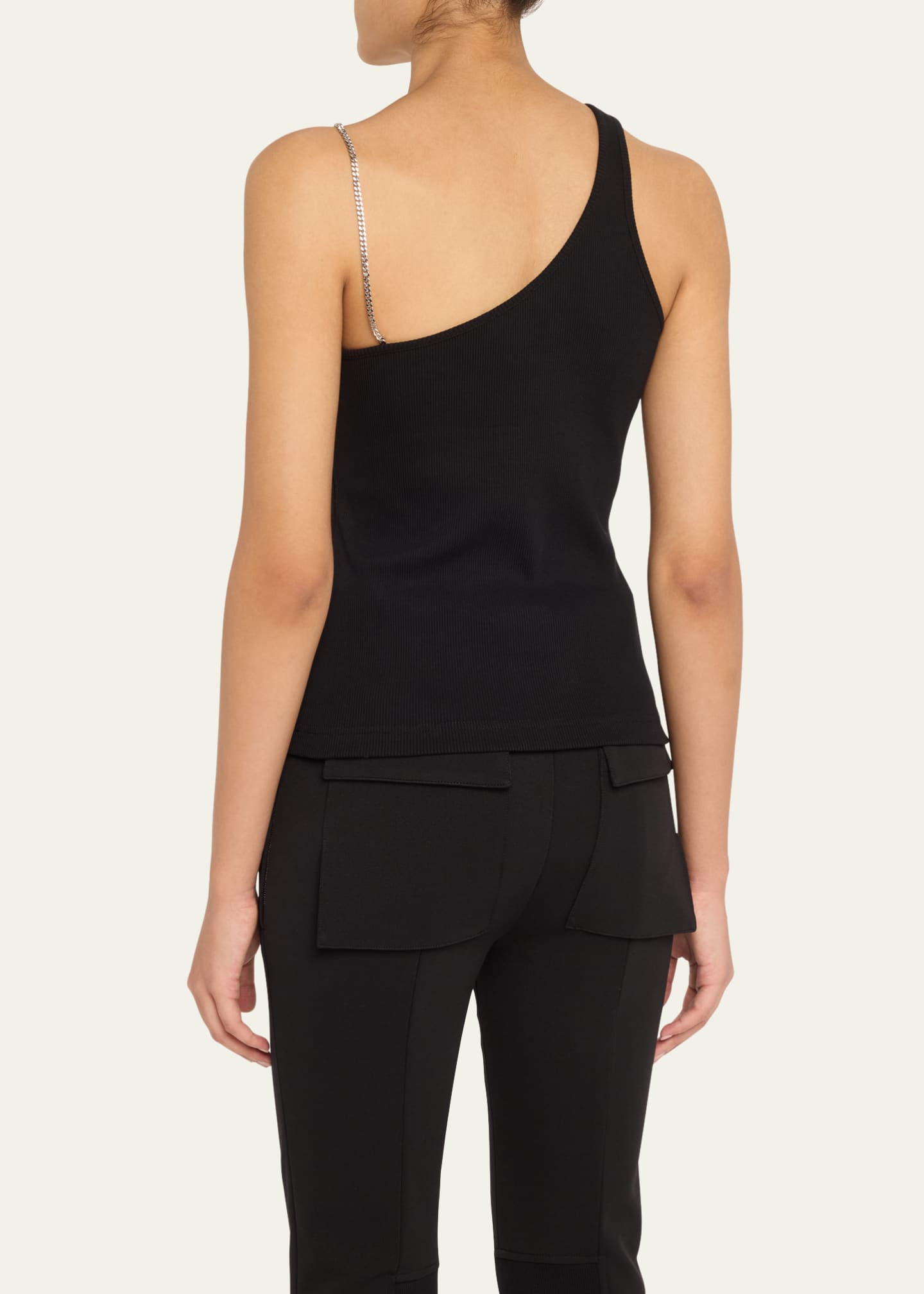 Givenchy One-Shoulder 4G Logo Chain Tank Top - Bergdorf Goodman