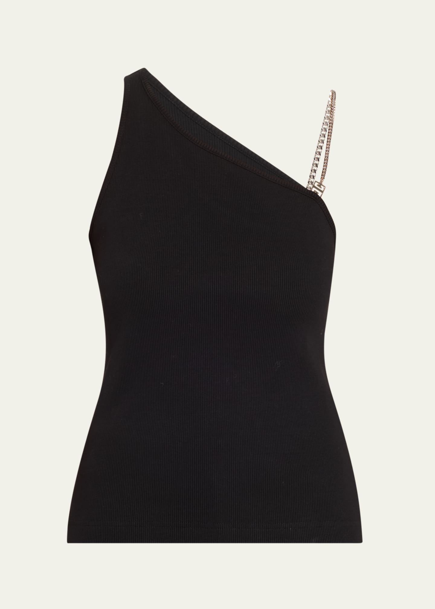 Givenchy One-Shoulder 4G Logo Chain Tank Top - Bergdorf Goodman