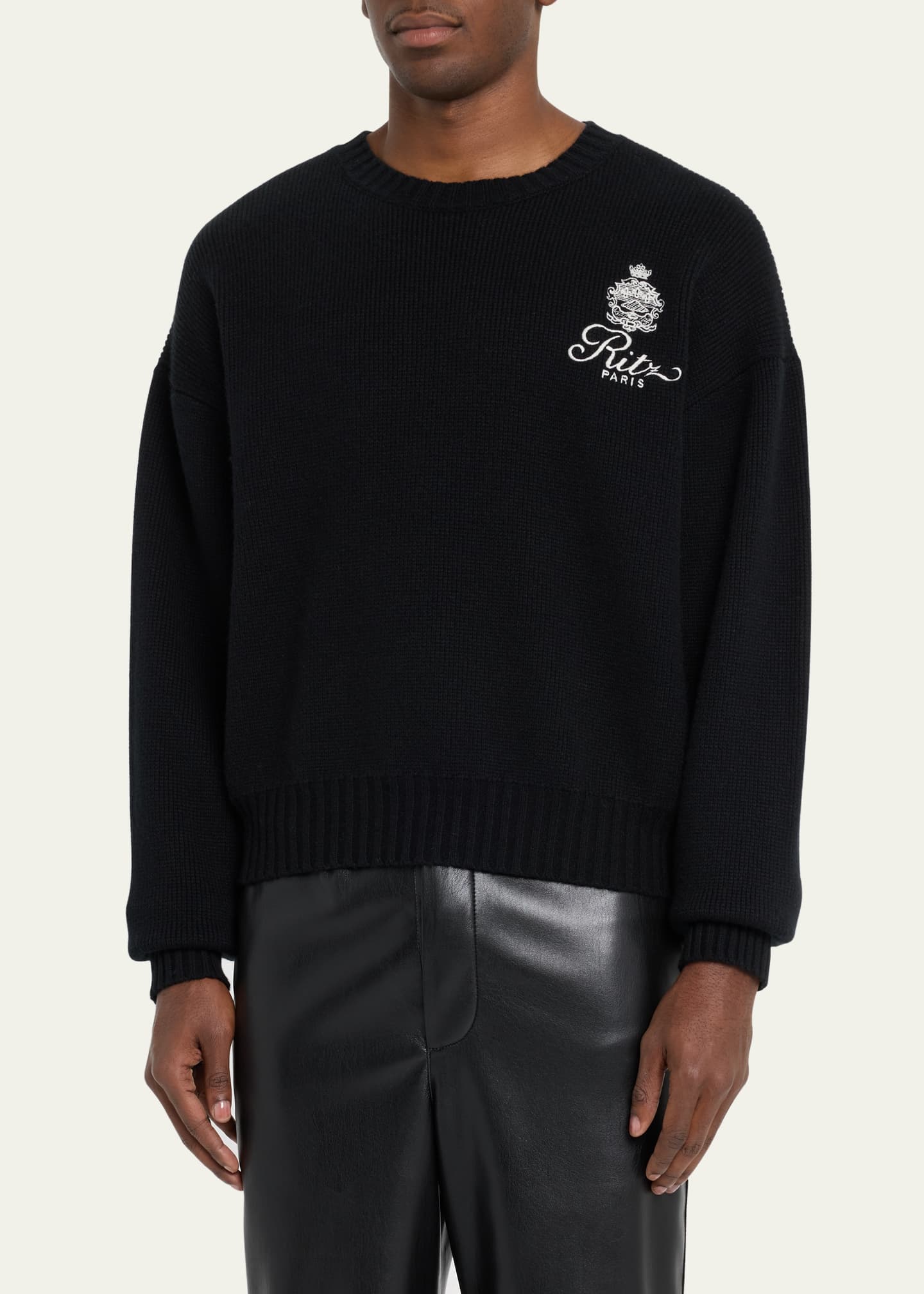 FRAME x Ritz Paris x Ritz Paris Men's Textured Cashmere Sweater ...