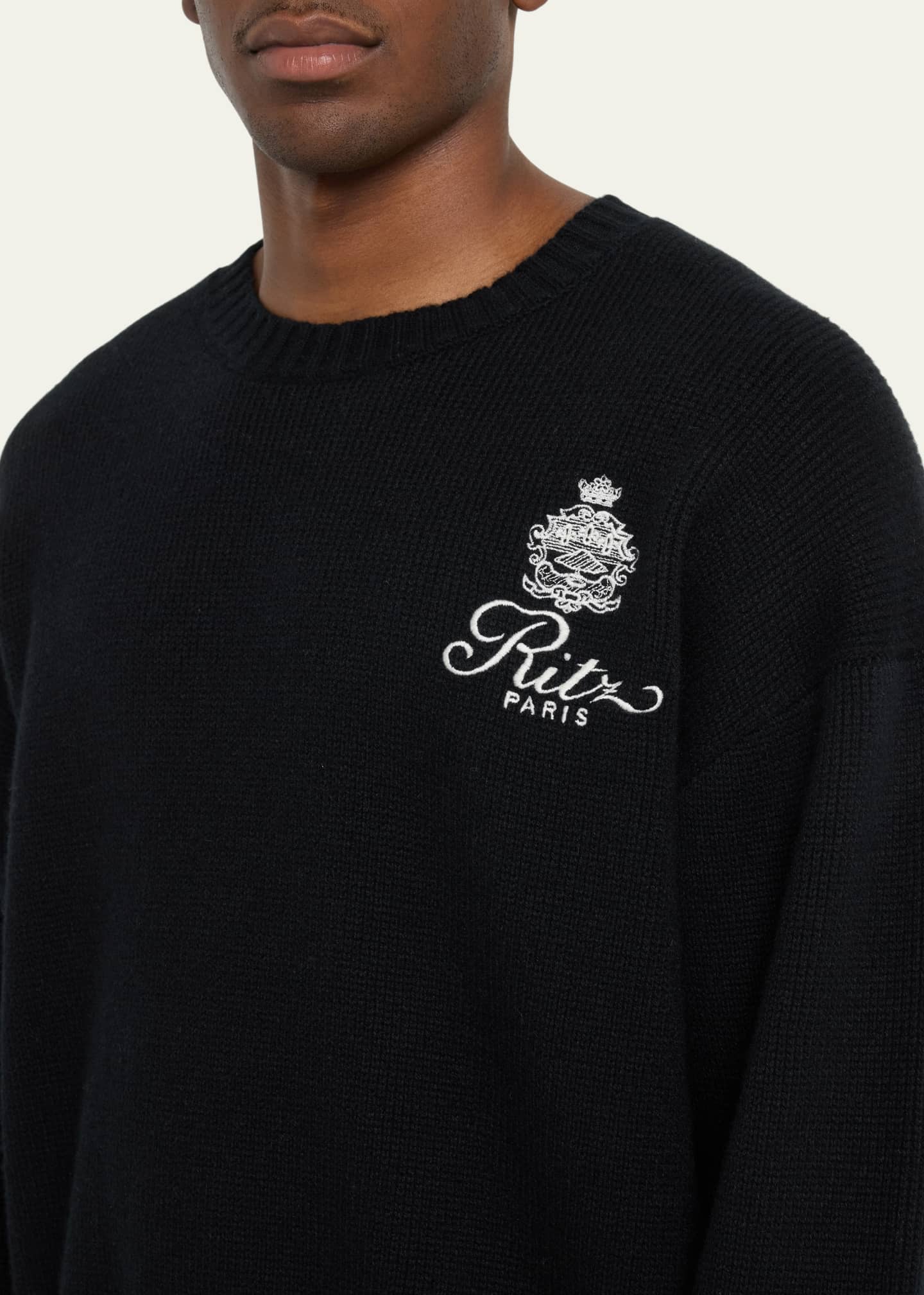 FRAME x Ritz Paris x Ritz Paris Men's Textured Cashmere Sweater ...