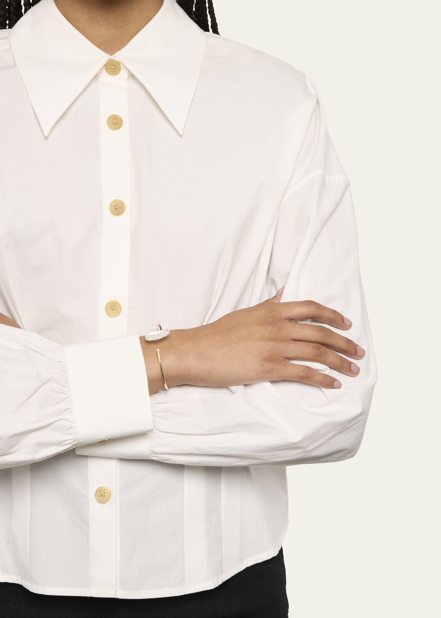 JIA JIA Long Pearl Diamond Bendable Cuff - Bergdorf Goodman