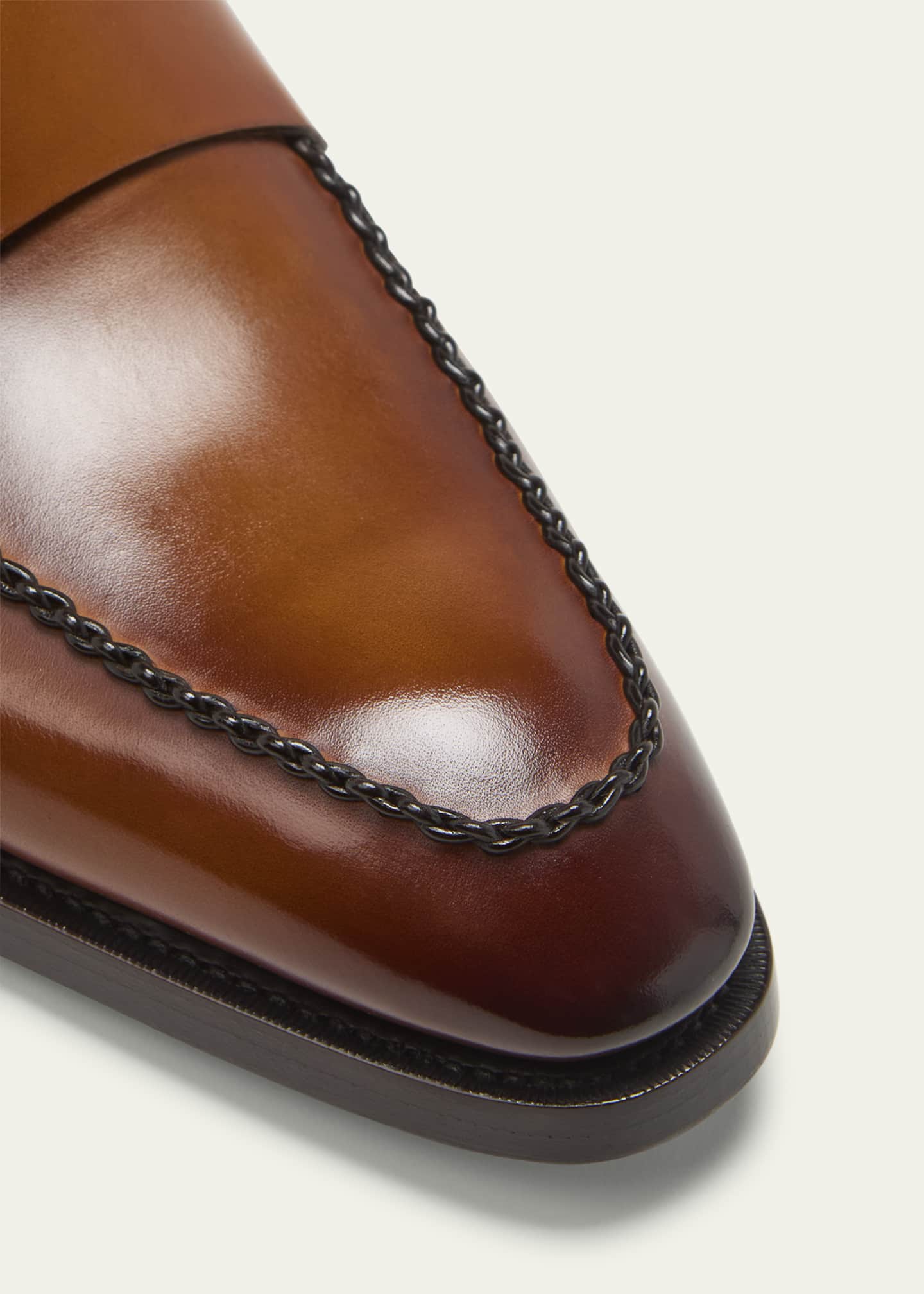 Santoni Men's Limited Edition Pierce Leather Penny Loafers - Bergdorf ...
