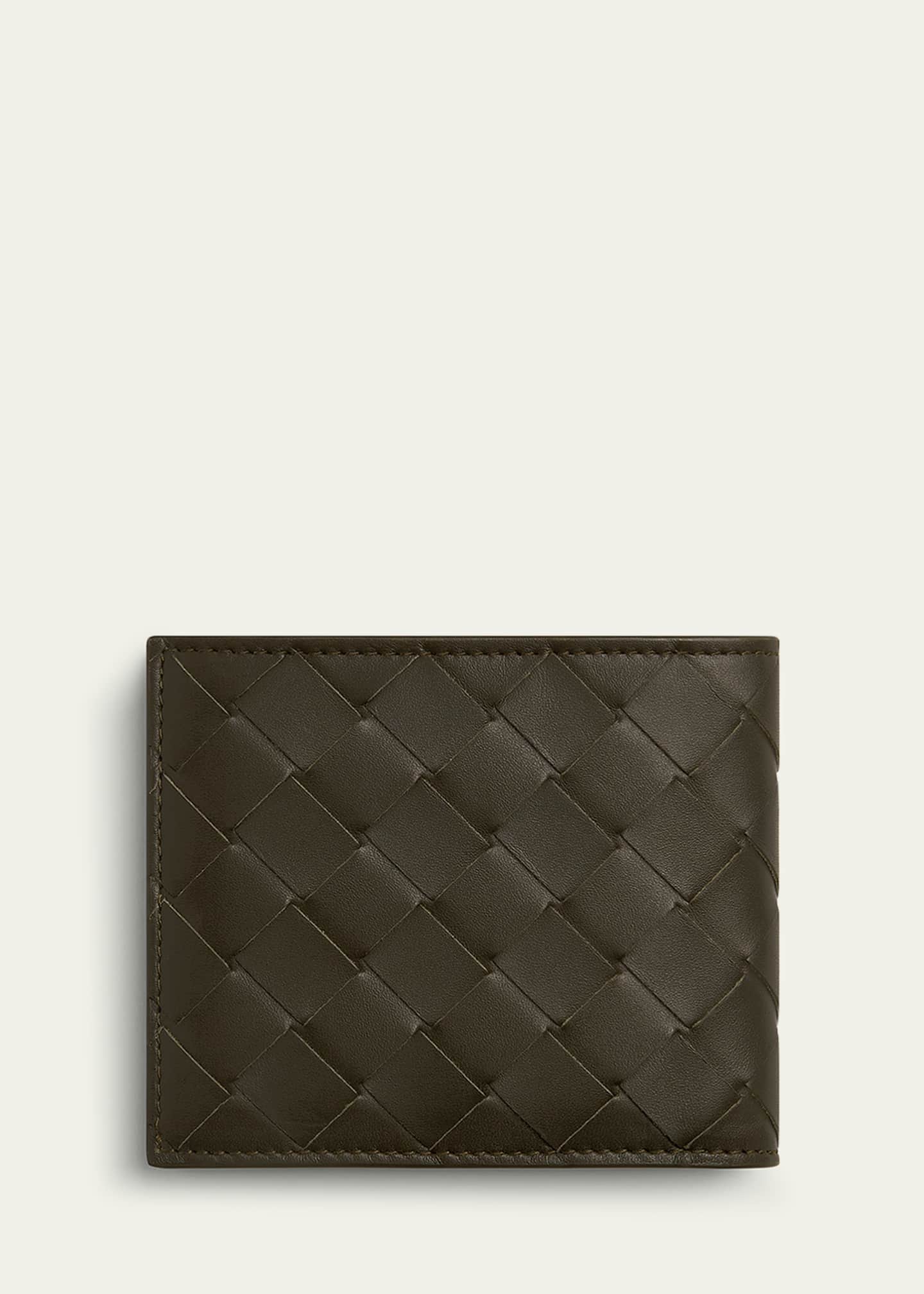 Bottega Veneta Men's Intrecciato 15 Bicolor Leather Bifold Wallet ...