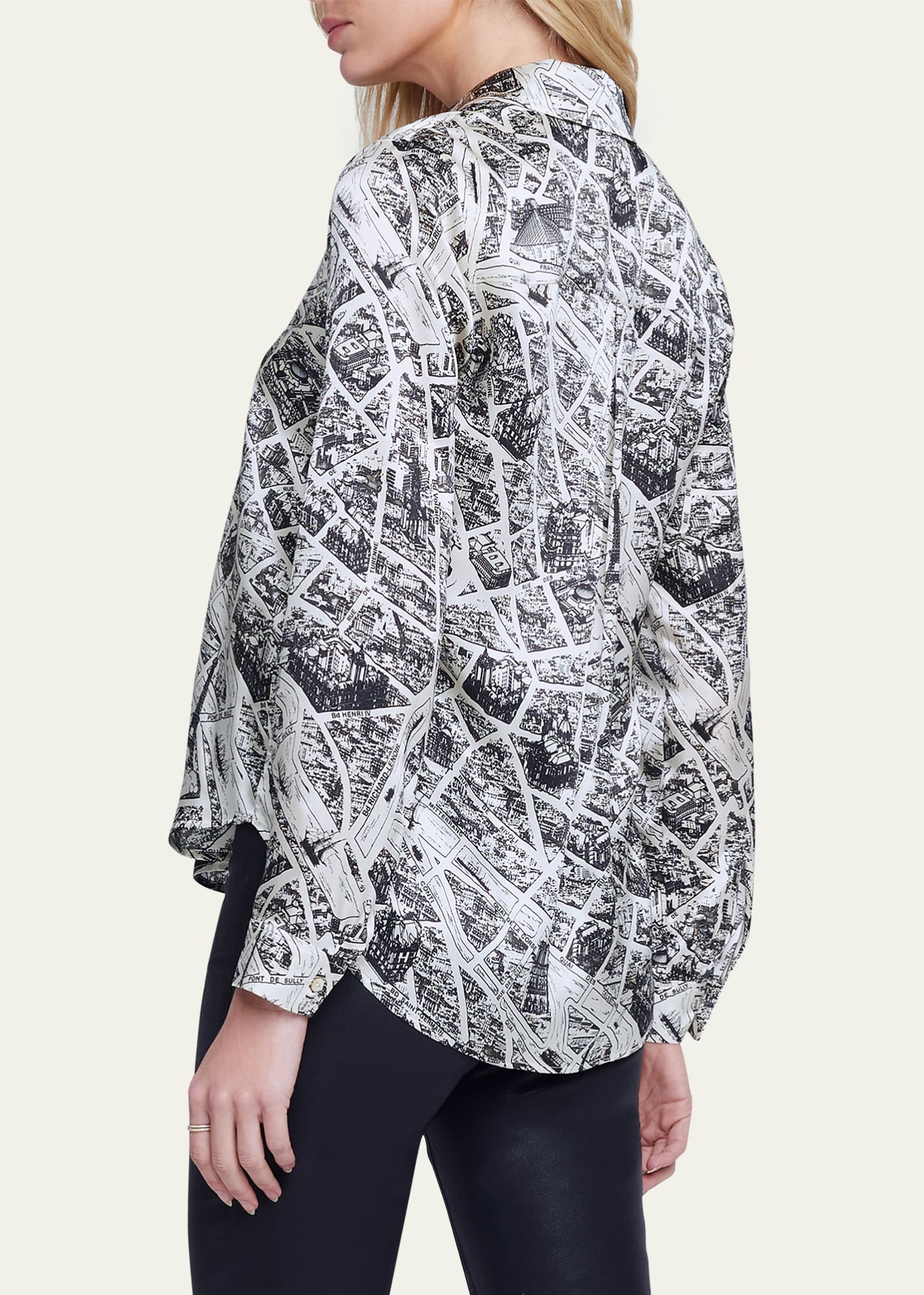 L'Agence Tyler Paris-Printed Silk Blouse - Bergdorf Goodman