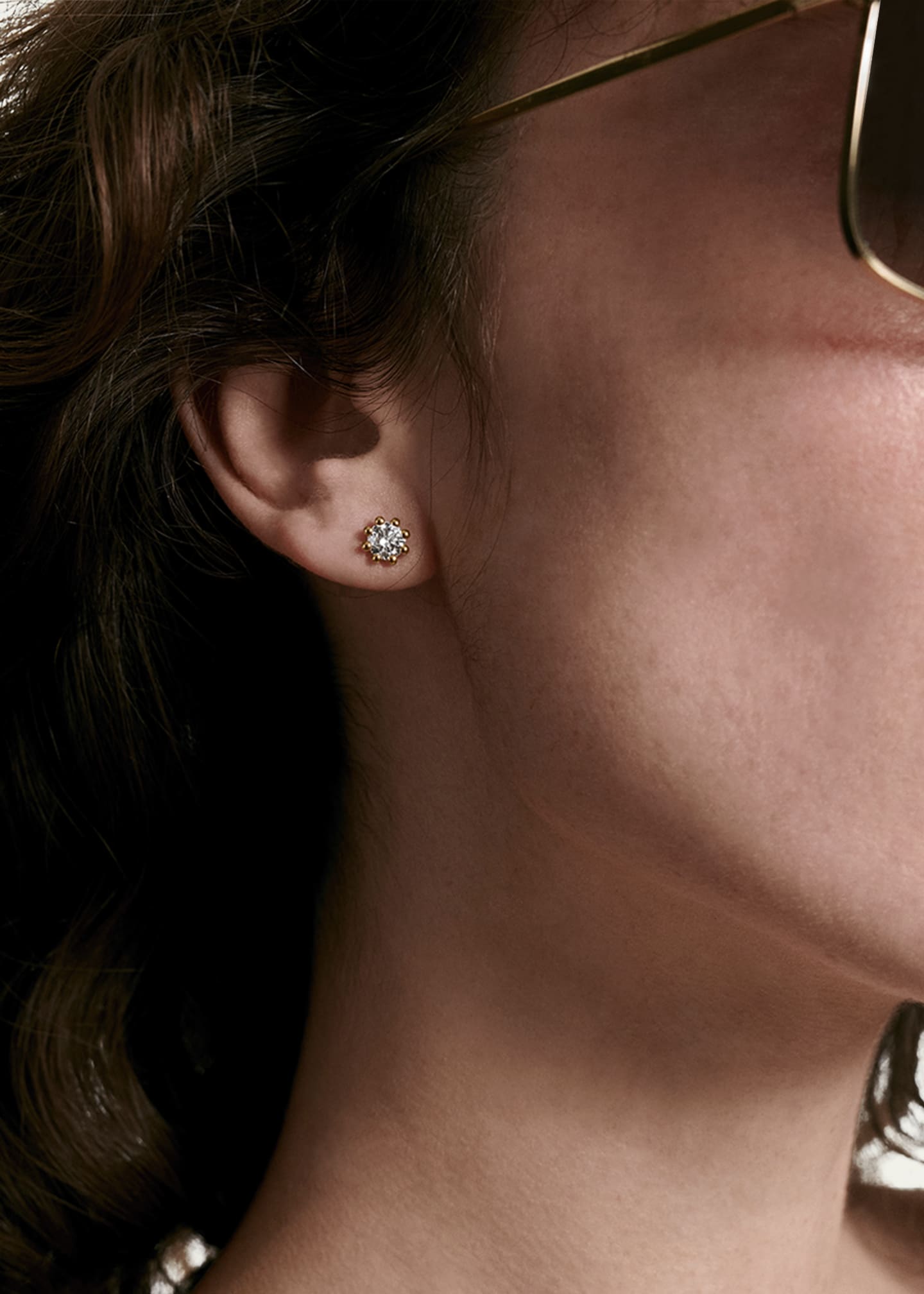 Oscar Massin Beaded 18K Recycled Gold and Lab Grown Diamond Medium Stud Earrings - Bergdorf Goodman