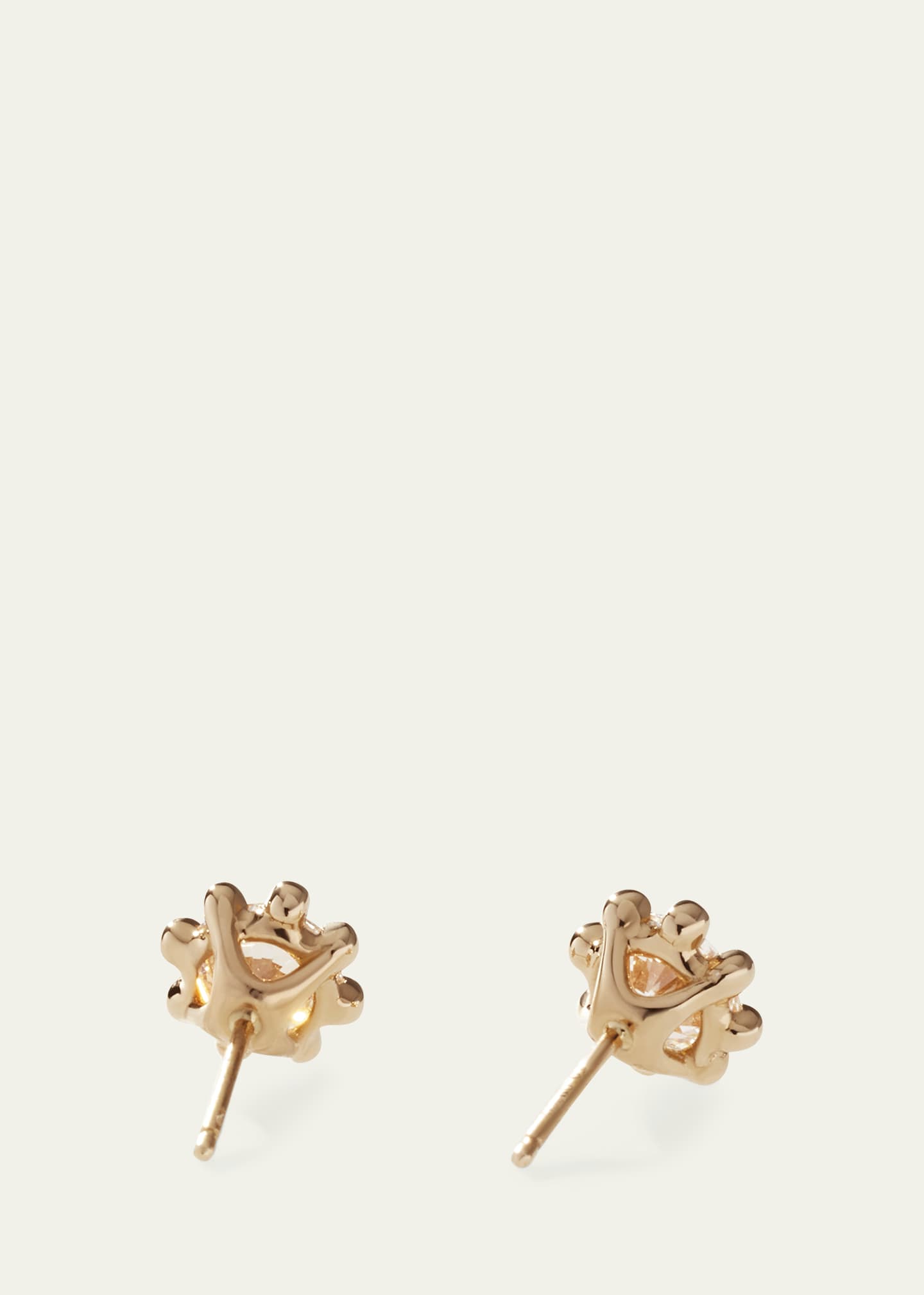 Oscar Massin Beaded 18K Recycled Gold and Lab Grown Diamond Medium Stud Earrings - Bergdorf Goodman