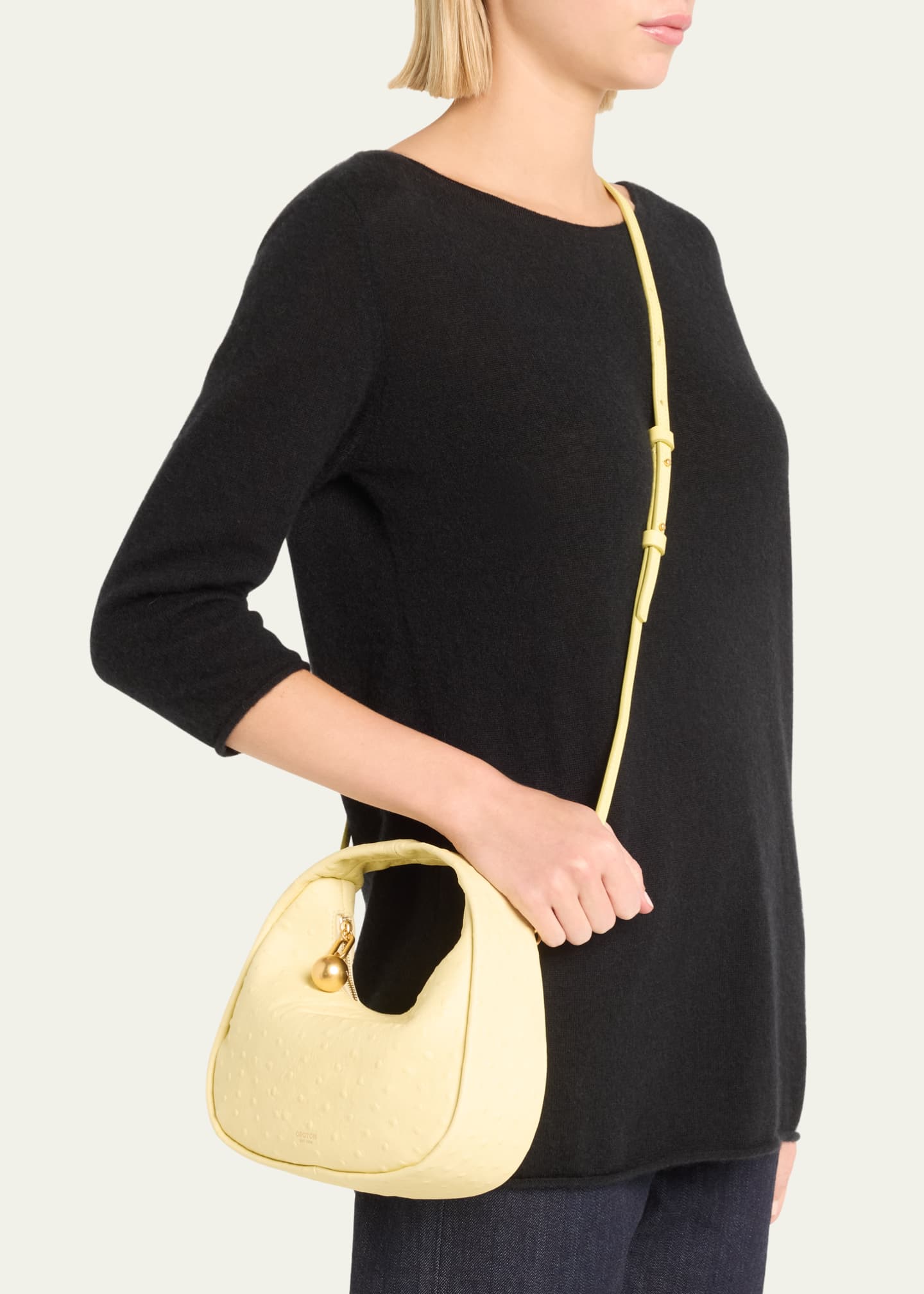 Oroton Clara Small Textured Top-Handle Bag - Bergdorf Goodman