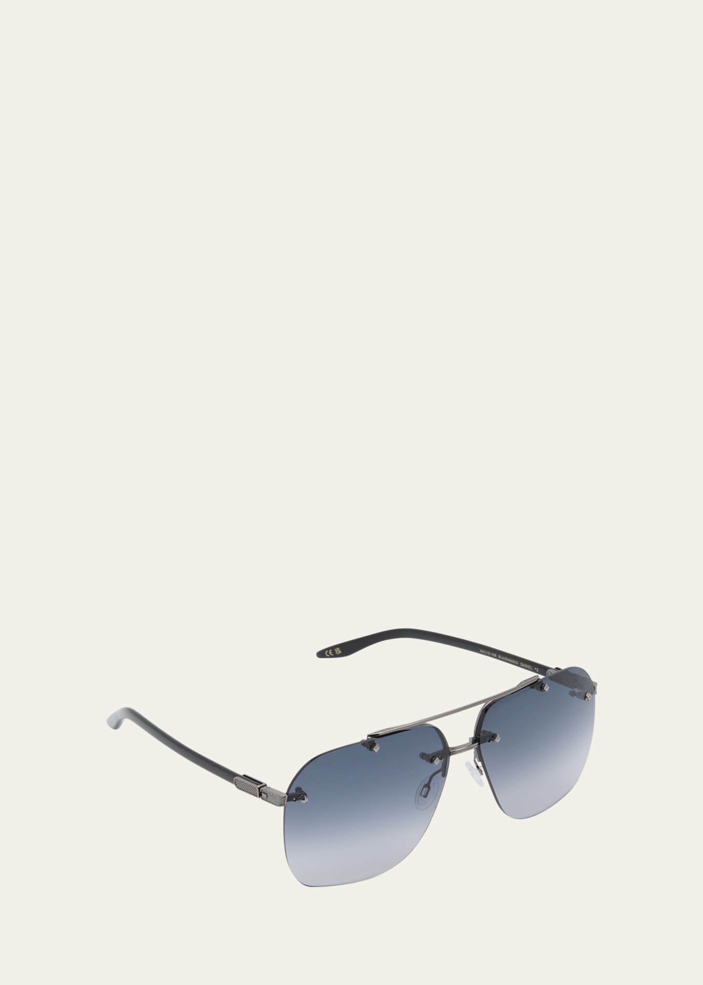 Barton Perreira Men's Daniel Rimless Aviator Sunglasses - Bergdorf Goodman