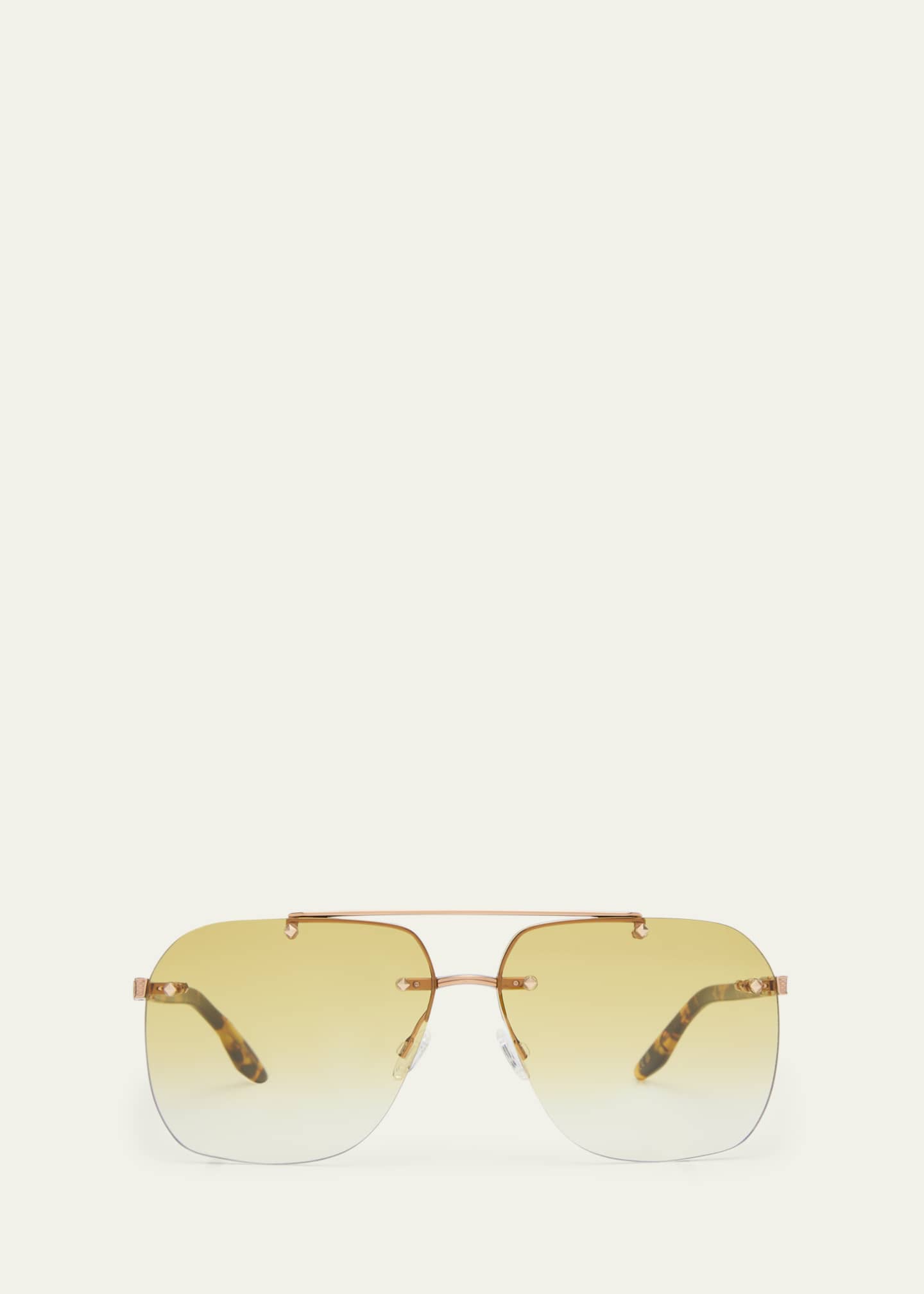 Barton Perreira Men's Daniel Rimless Aviator Sunglasses - Bergdorf Goodman