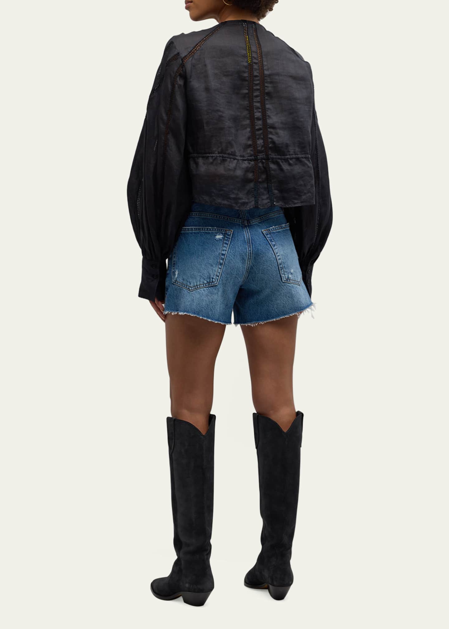 FRAME Le Super High Shorts - Bergdorf Goodman