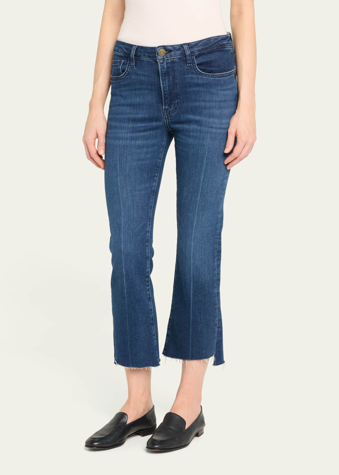 FRAME Le Crop Mini Boot Jeans - Bergdorf Goodman