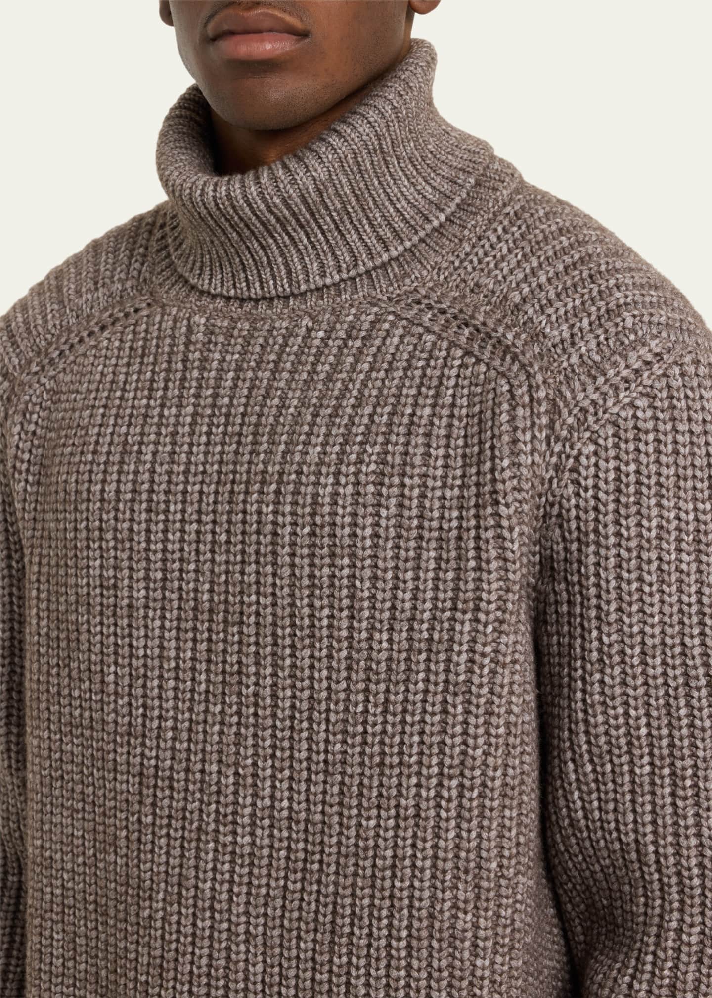 Loro Piana Men's Dolcevita Cotton-Wool Turtleneck Sweater - Bergdorf ...