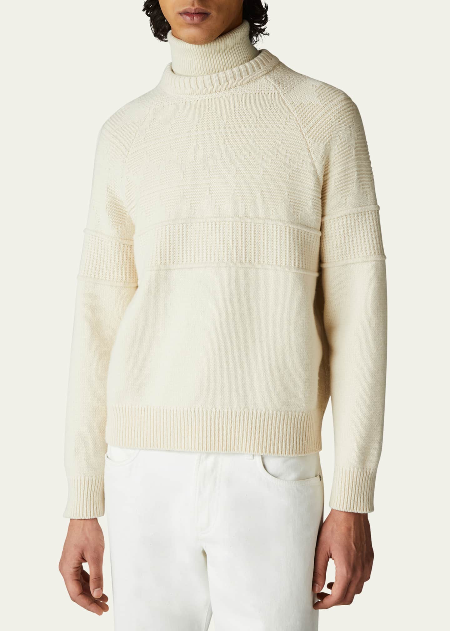 Loro Piana Men's Cashmere Crewneck Sweater - Bergdorf Goodman