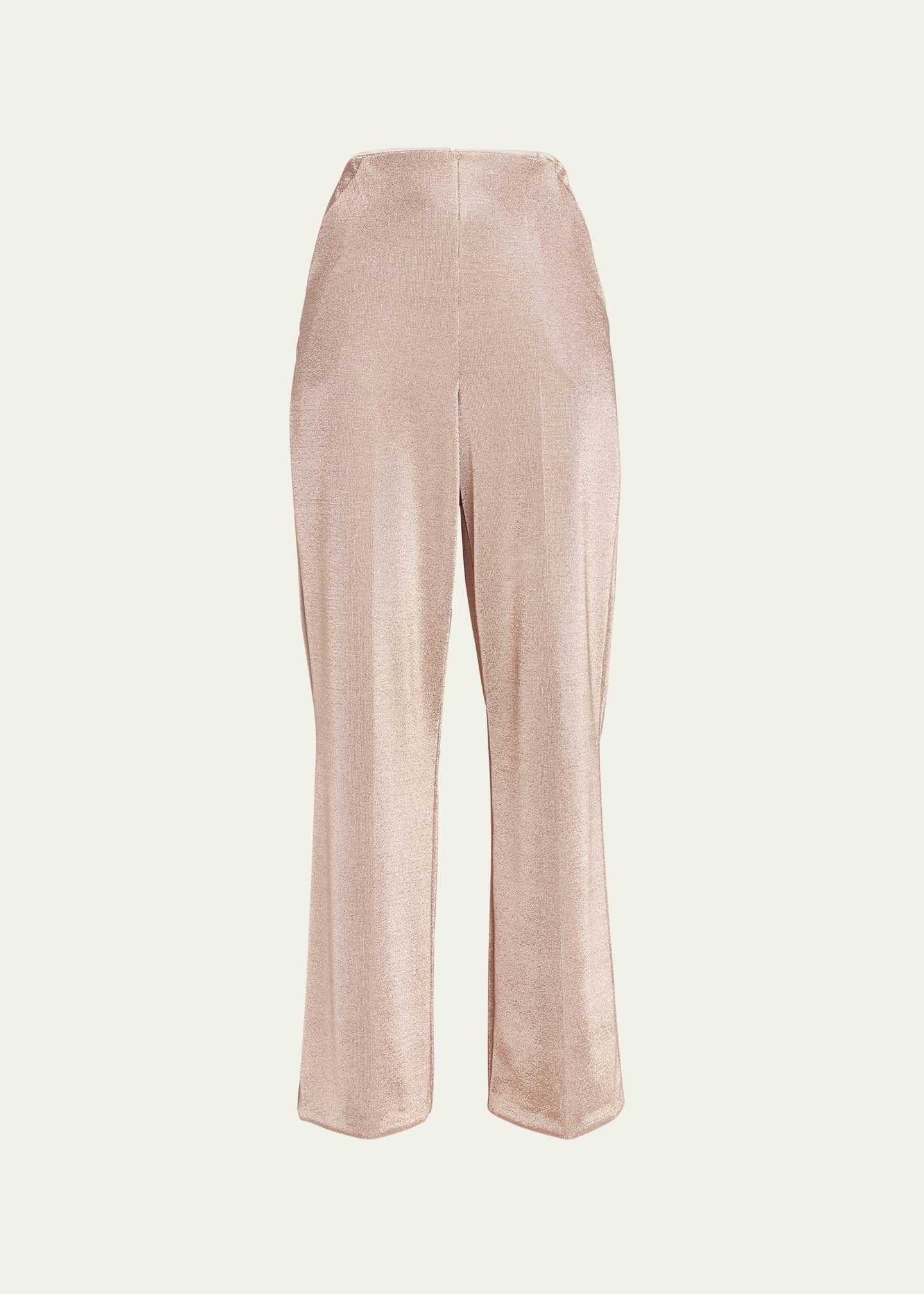 Giorgio Armani Lurex Bonded Jersey Trousers - Bergdorf Goodman