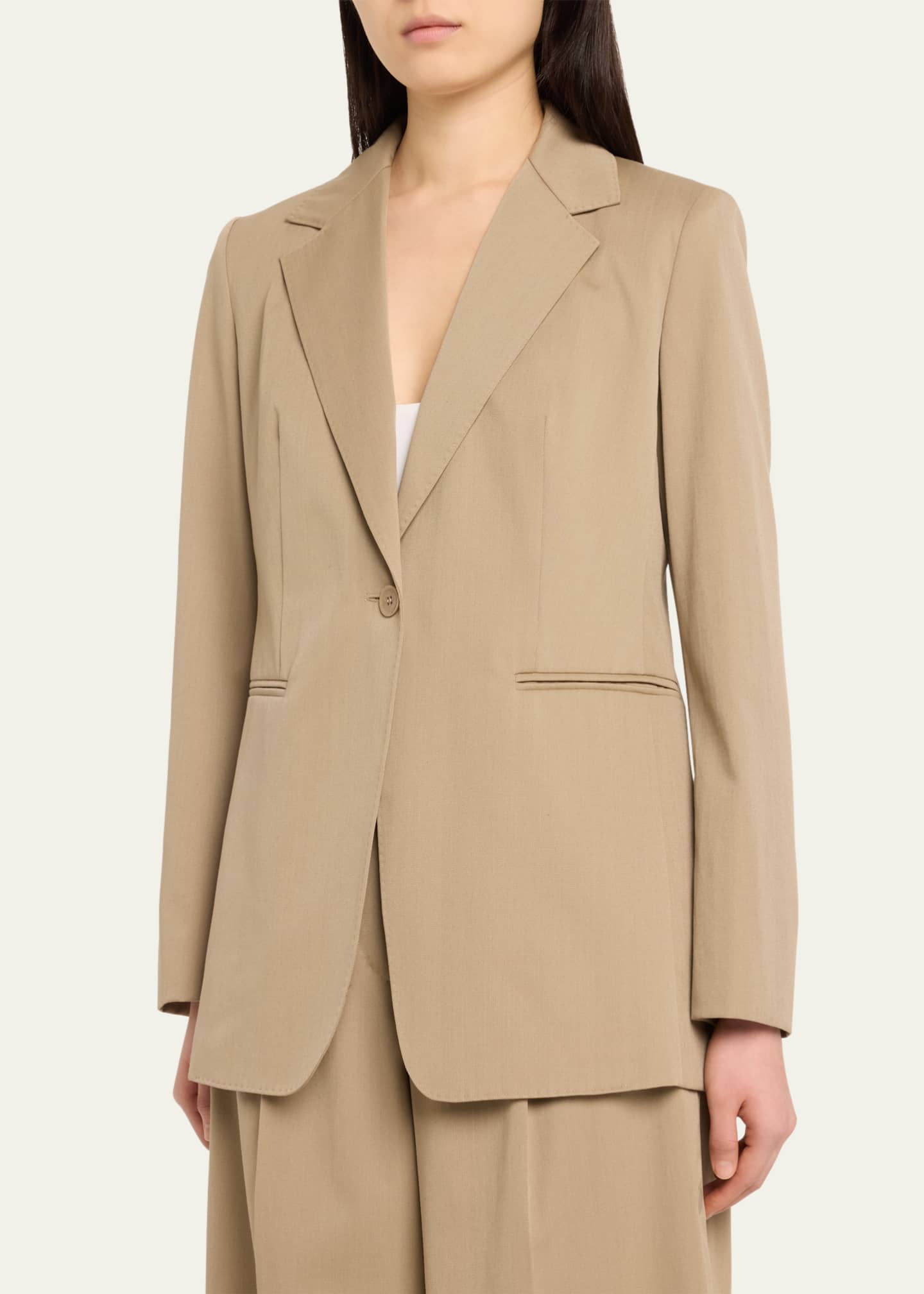 Max Mara Sandalo One-Button Wool Jacket - Bergdorf Goodman