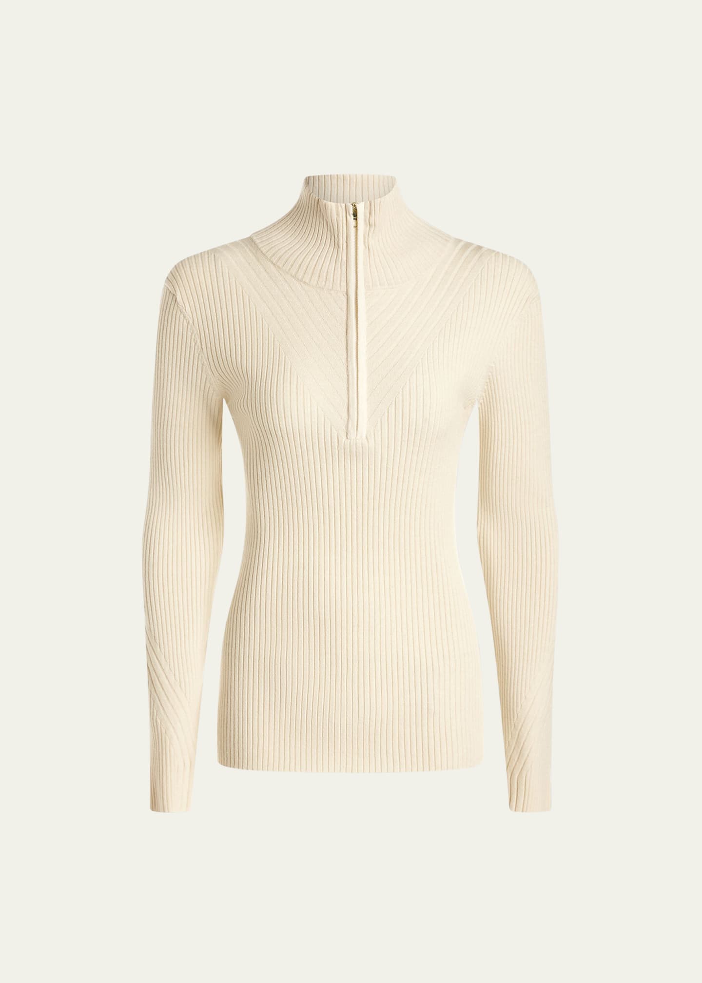 Varley Demi Half-Zip Rib-Knit Pullover - Bergdorf Goodman