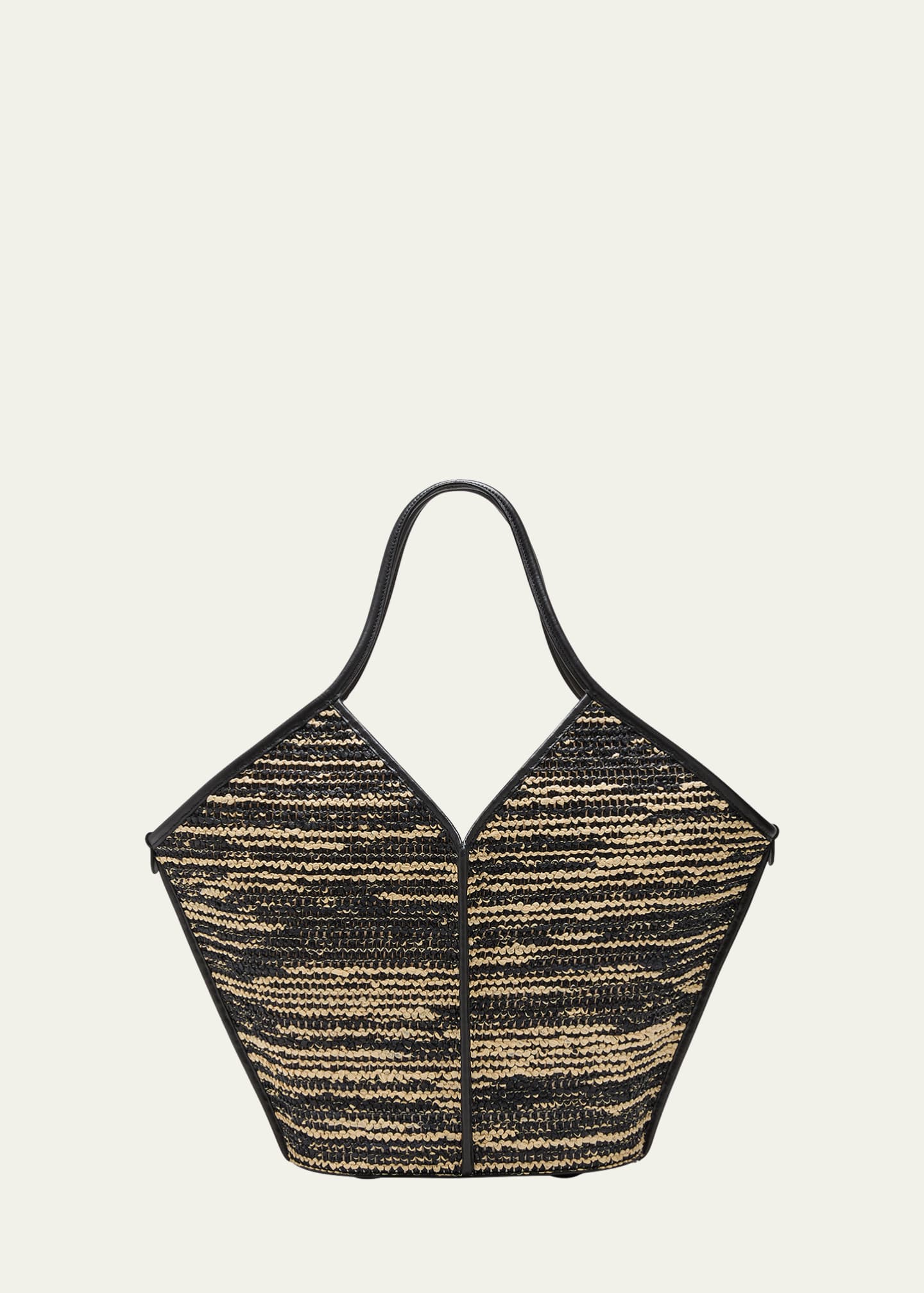HEREU Calella Bicolor Raffia Tote Bag - Bergdorf Goodman