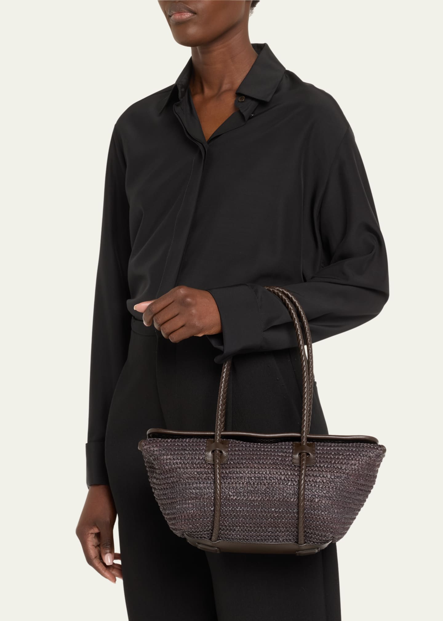 HEREU Forna Raffia Shoulder Bag - Bergdorf Goodman