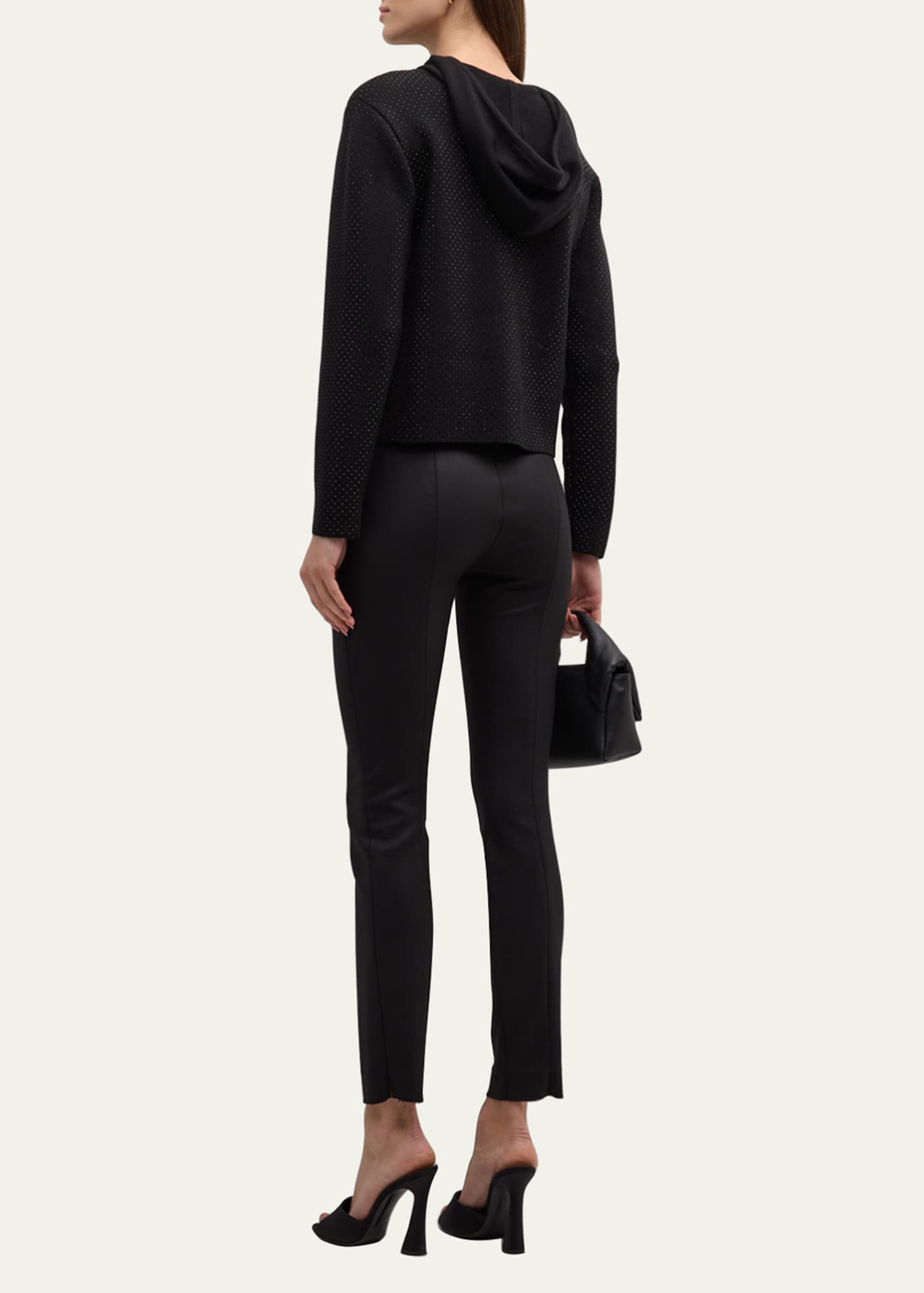 Kobi Halperin Scarlett Hooded Zip-Front Rhinestone Sweater - Bergdorf ...