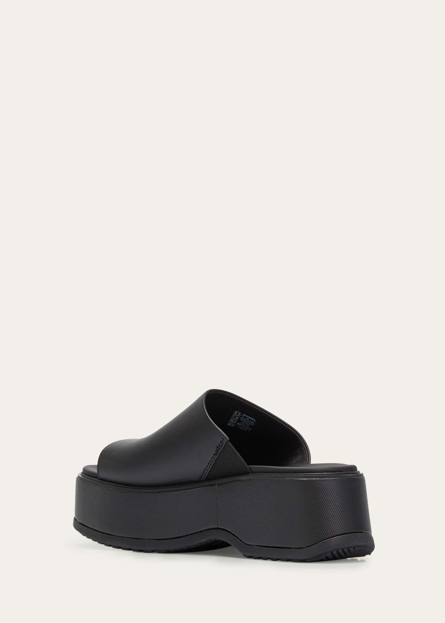 Sorel Dayspring Leather Platform Slide Sandals - Bergdorf Goodman