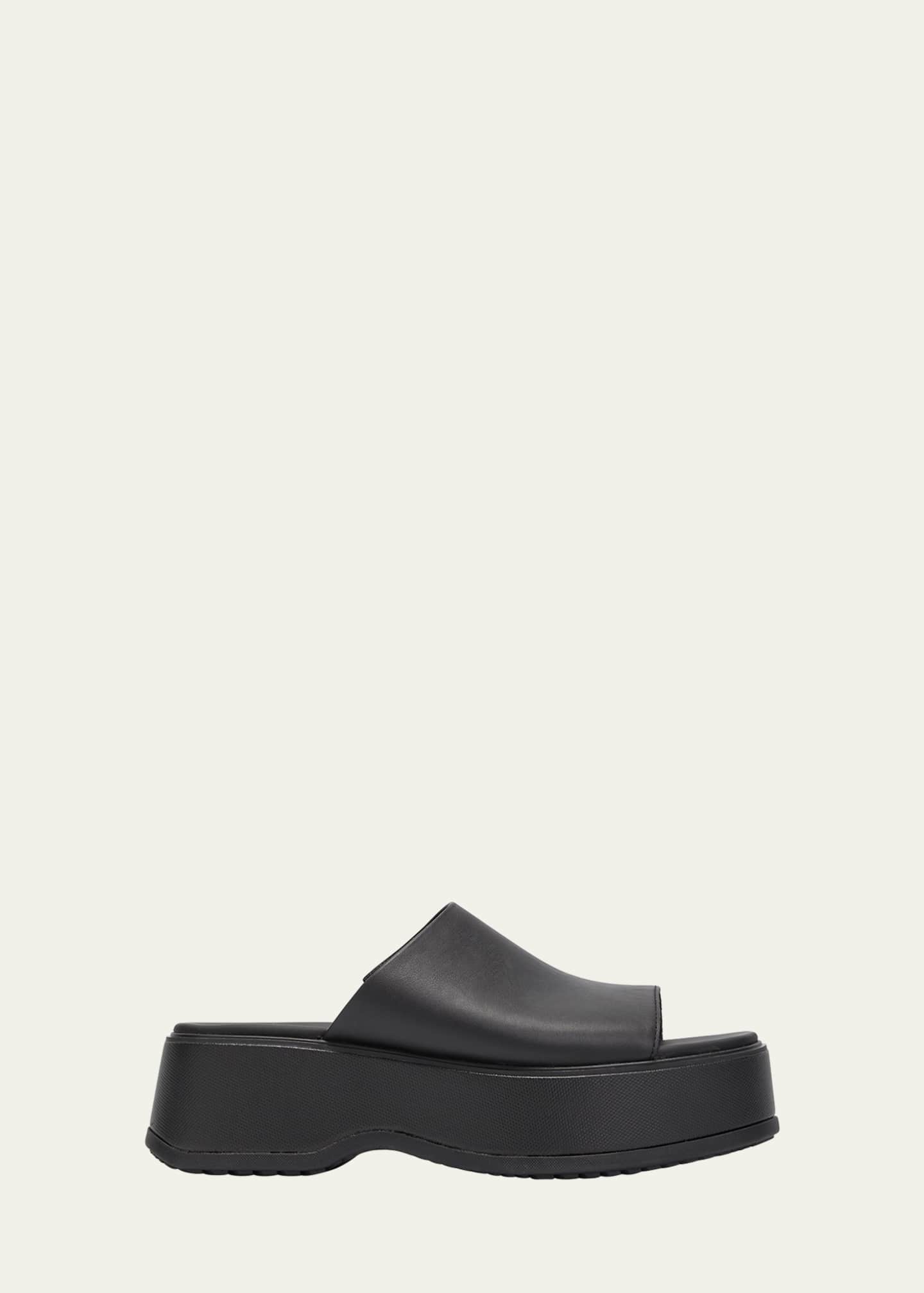 Sorel Dayspring Leather Platform Slide Sandals - Bergdorf Goodman