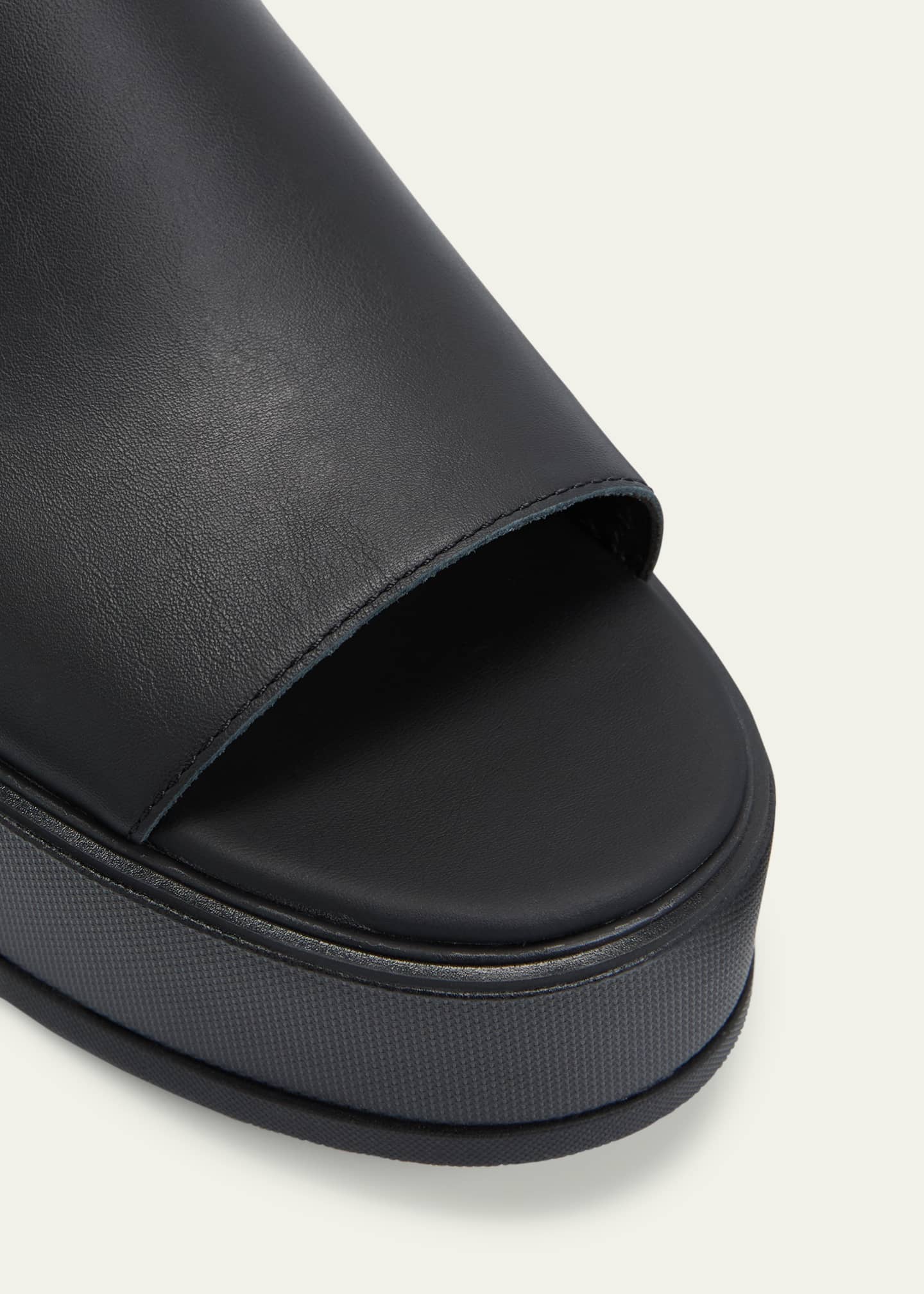 Sorel Dayspring Leather Platform Slide Sandals - Bergdorf Goodman