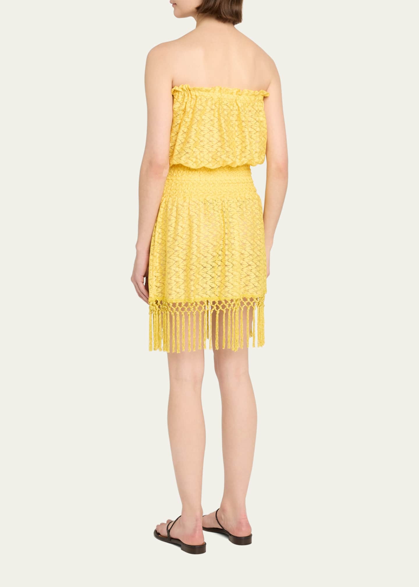 Ramy Brook Lauryn Strapless Crochet Mini Dress Bergdorf Goodman