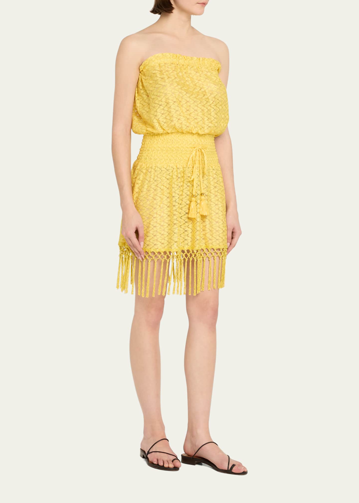 Ramy Brook Lauryn Strapless Crochet Mini Dress Bergdorf Goodman