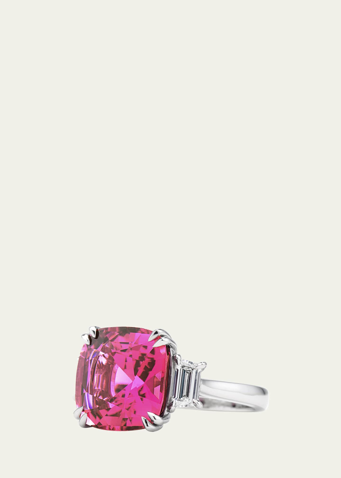SONYA K. Platinum Olivia Tourmaline and Diamond Statement Ring ...