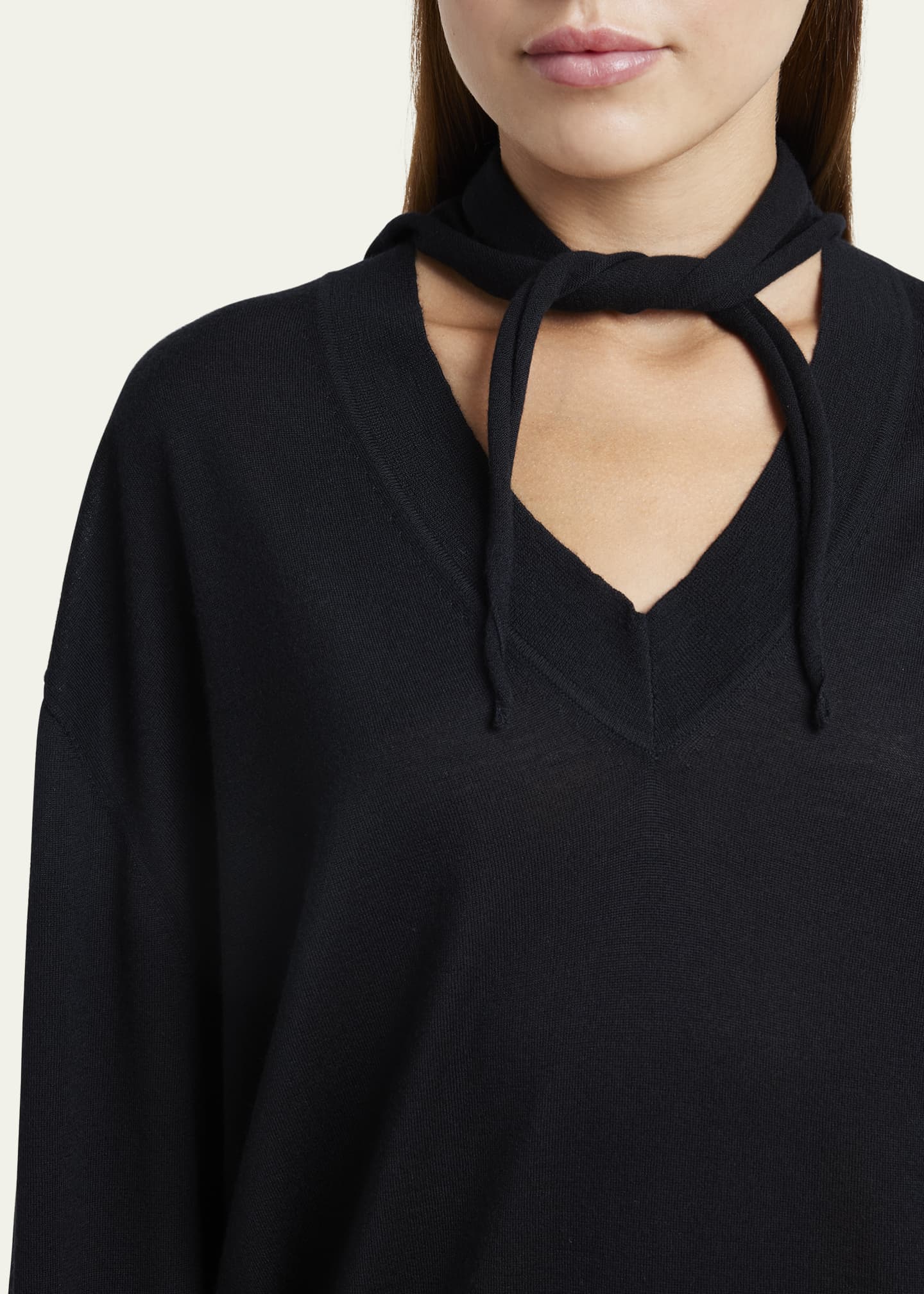 Plan C Scarf-Neck Cashmere Sweater - Bergdorf Goodman
