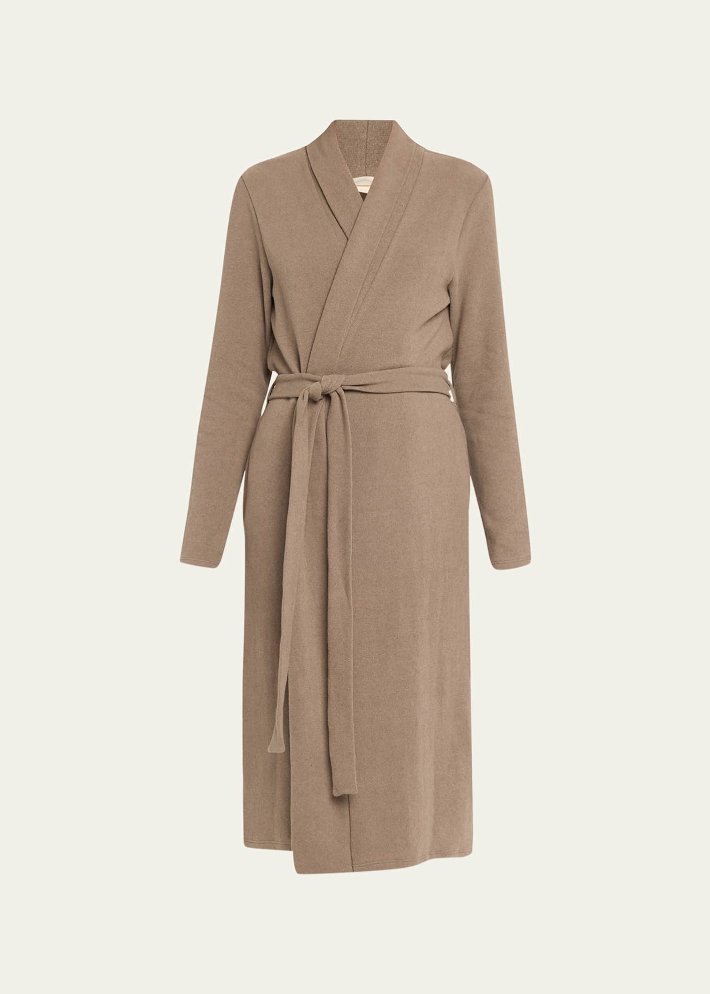 Hanro Shawl-Collar Cotton-Blend Jersey Robe - Bergdorf Goodman