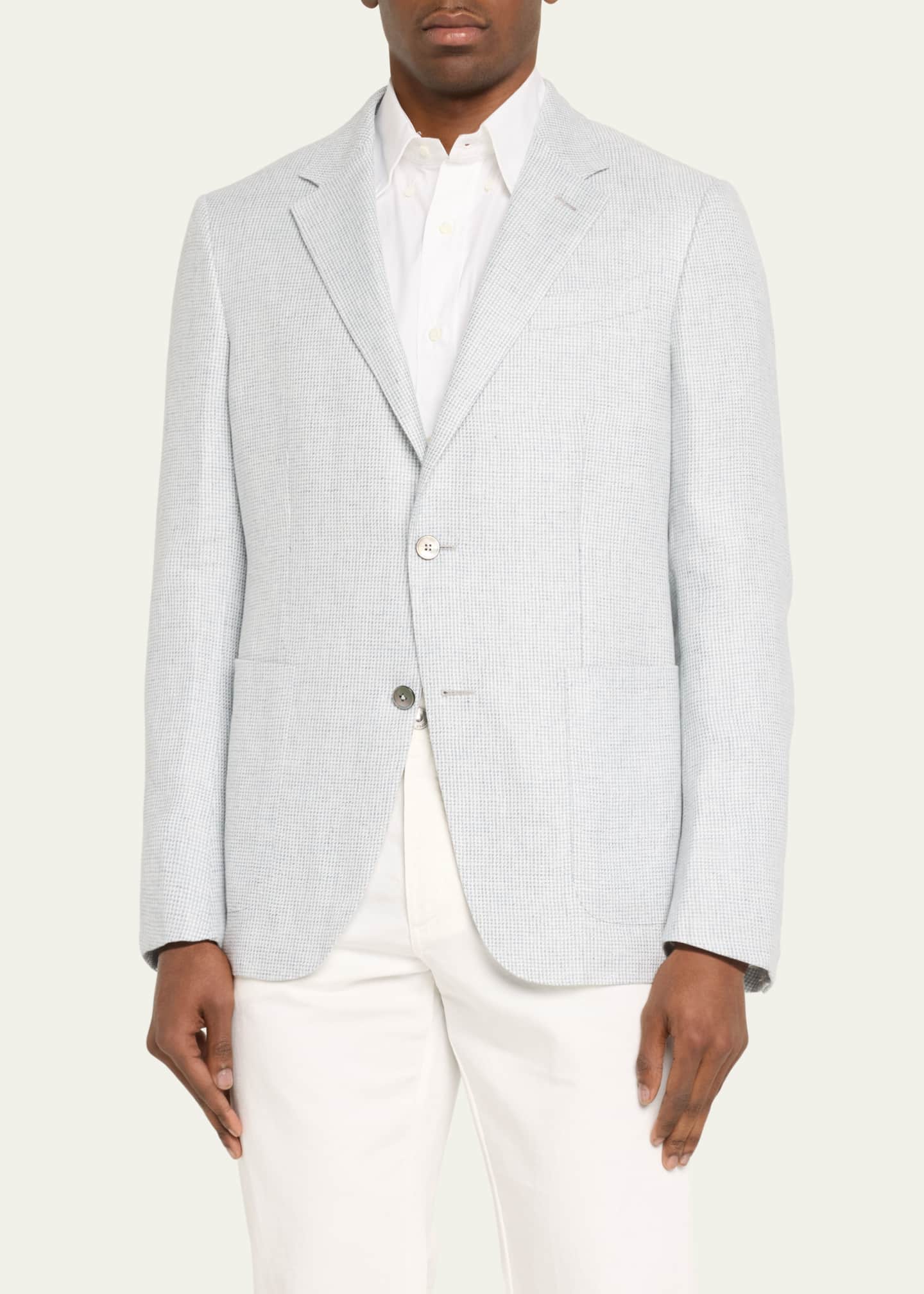 ZEGNA Men's Fairway Crossover Micro-Check Sport Coat - Bergdorf Goodman