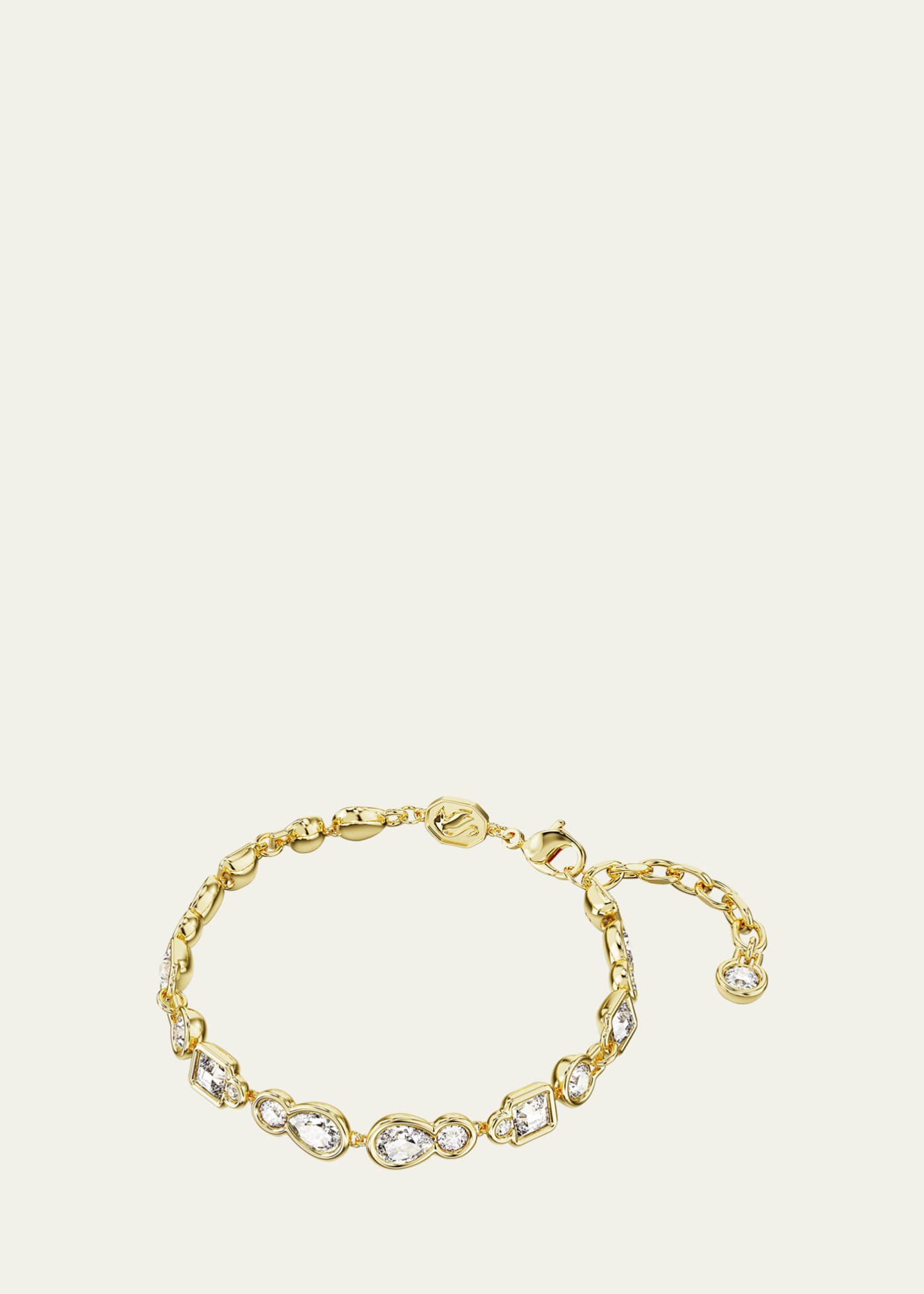 SWAROVSKI Dextera Gold-Tone Mix-Cut Crystal Bracelet - Bergdorf Goodman