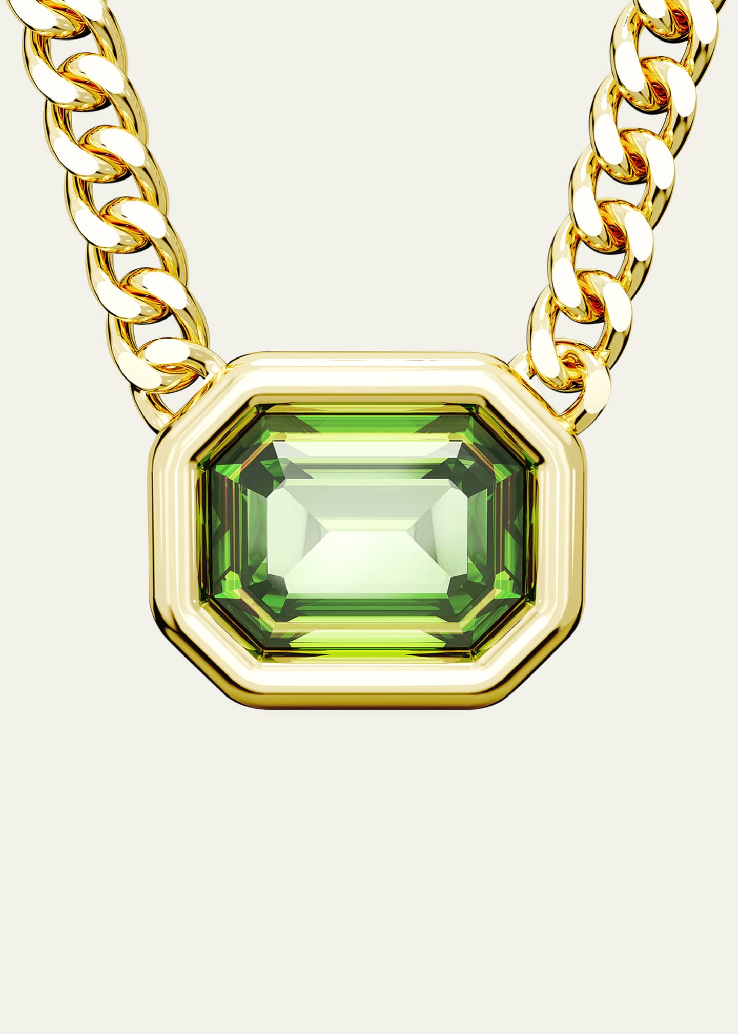 SWAROVSKI Millenia Octagon-Cut Crystal Pendant Chain Necklace ...