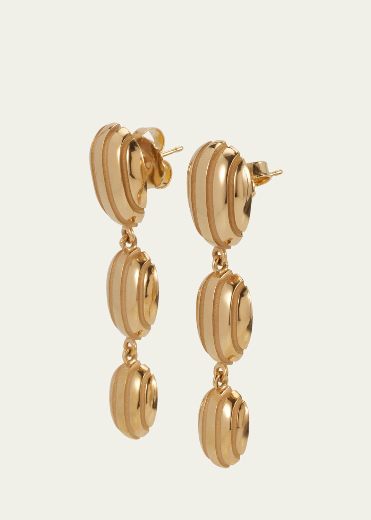 Pamela Zamore 18K Yellow Gold EOS Triple Egg Earrings - Bergdorf Goodman
