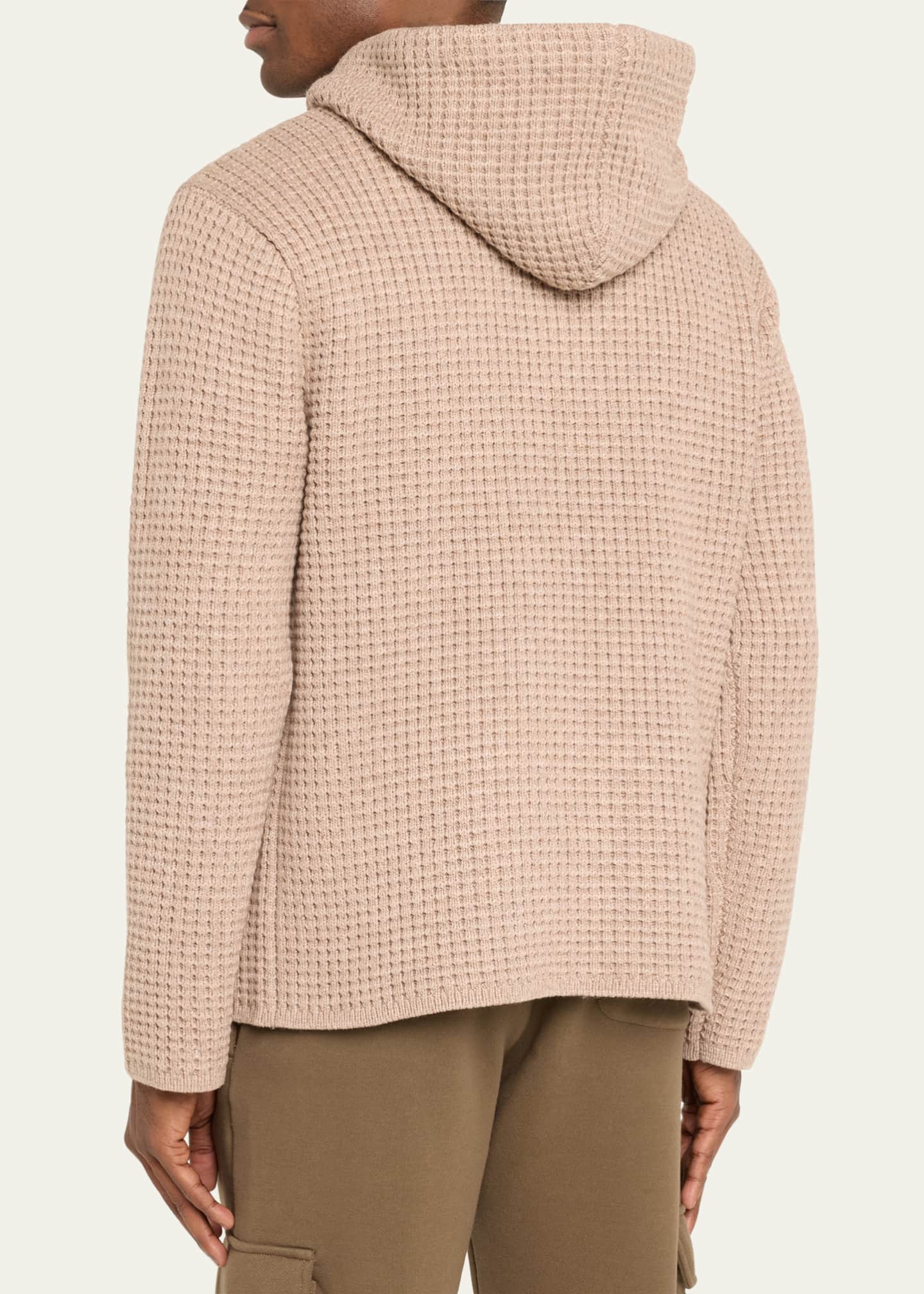 John Elliott Men's Waffle-Knit Wool Poncho - Bergdorf Goodman