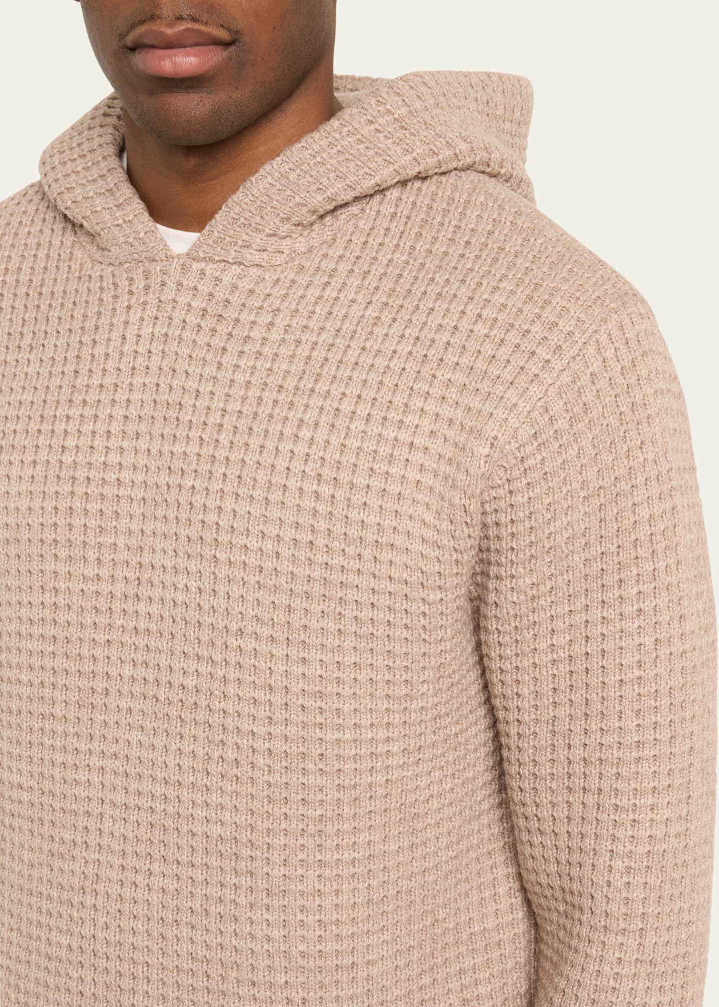 John Elliott Men's Waffle-Knit Wool Poncho - Bergdorf Goodman