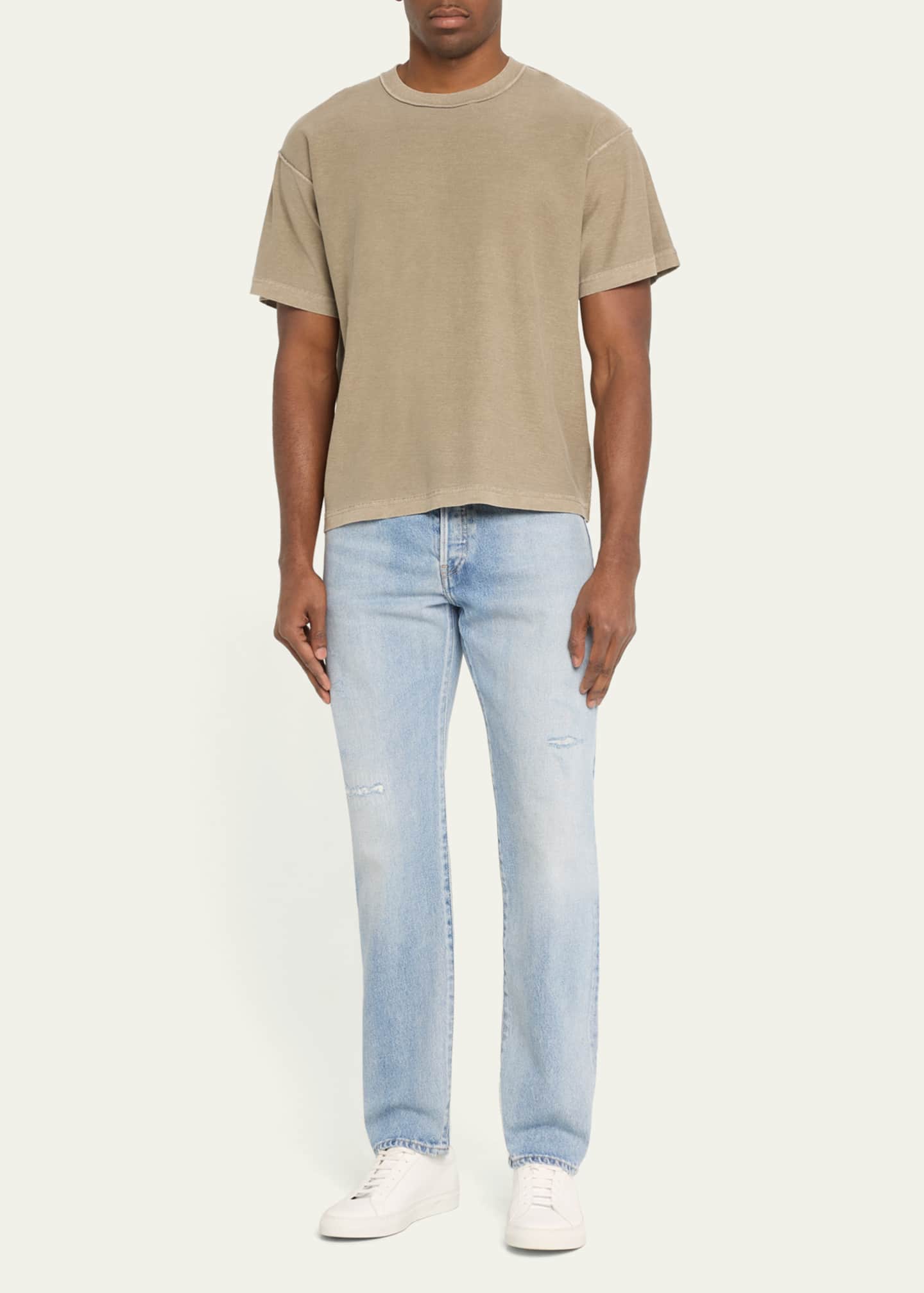 John Elliott Men's Reversed Cropped T-Shirt - Bergdorf Goodman