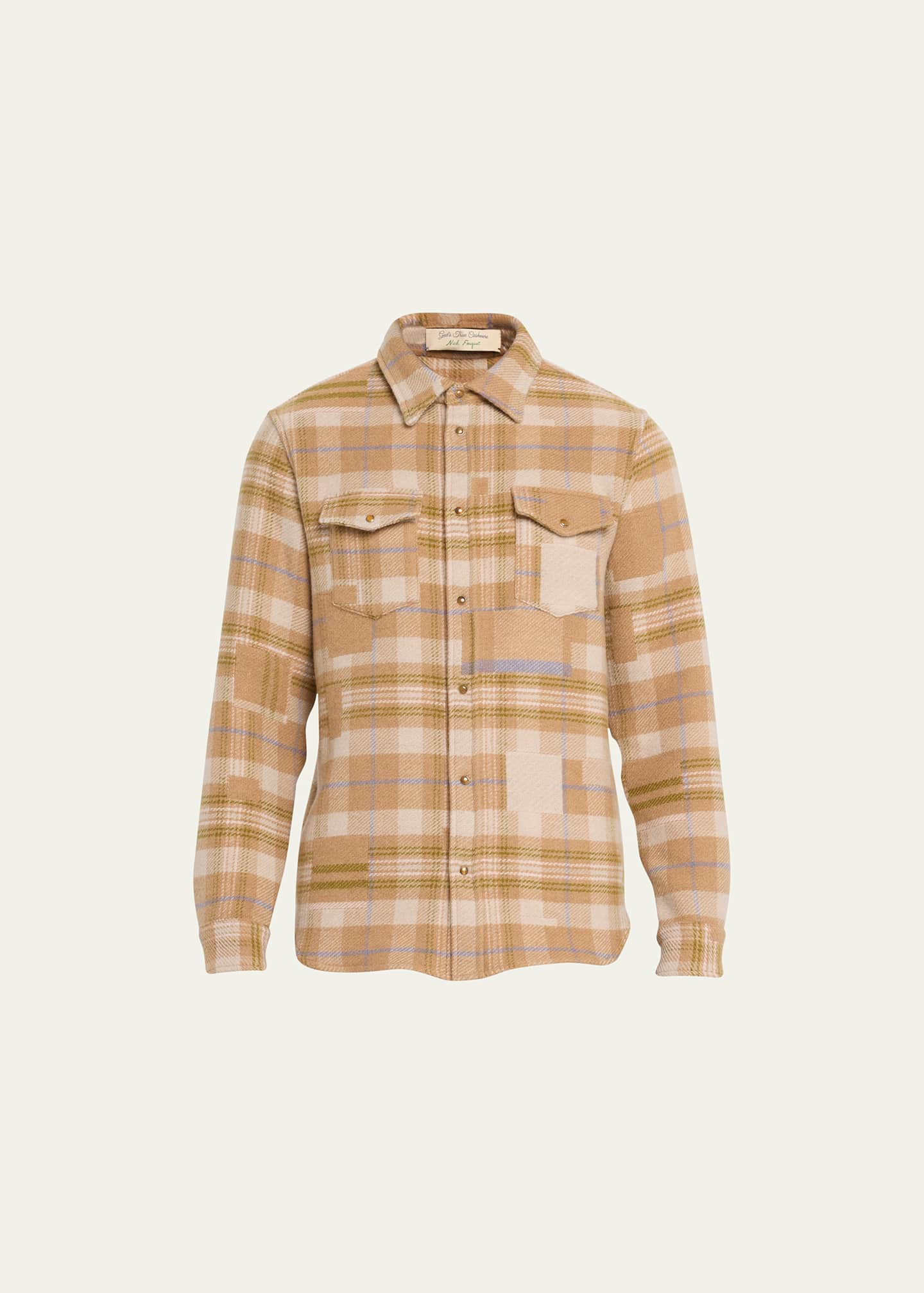 God's True Cashmere x Nick Fouquet Men's Patchwork Tartan Cashmere ...