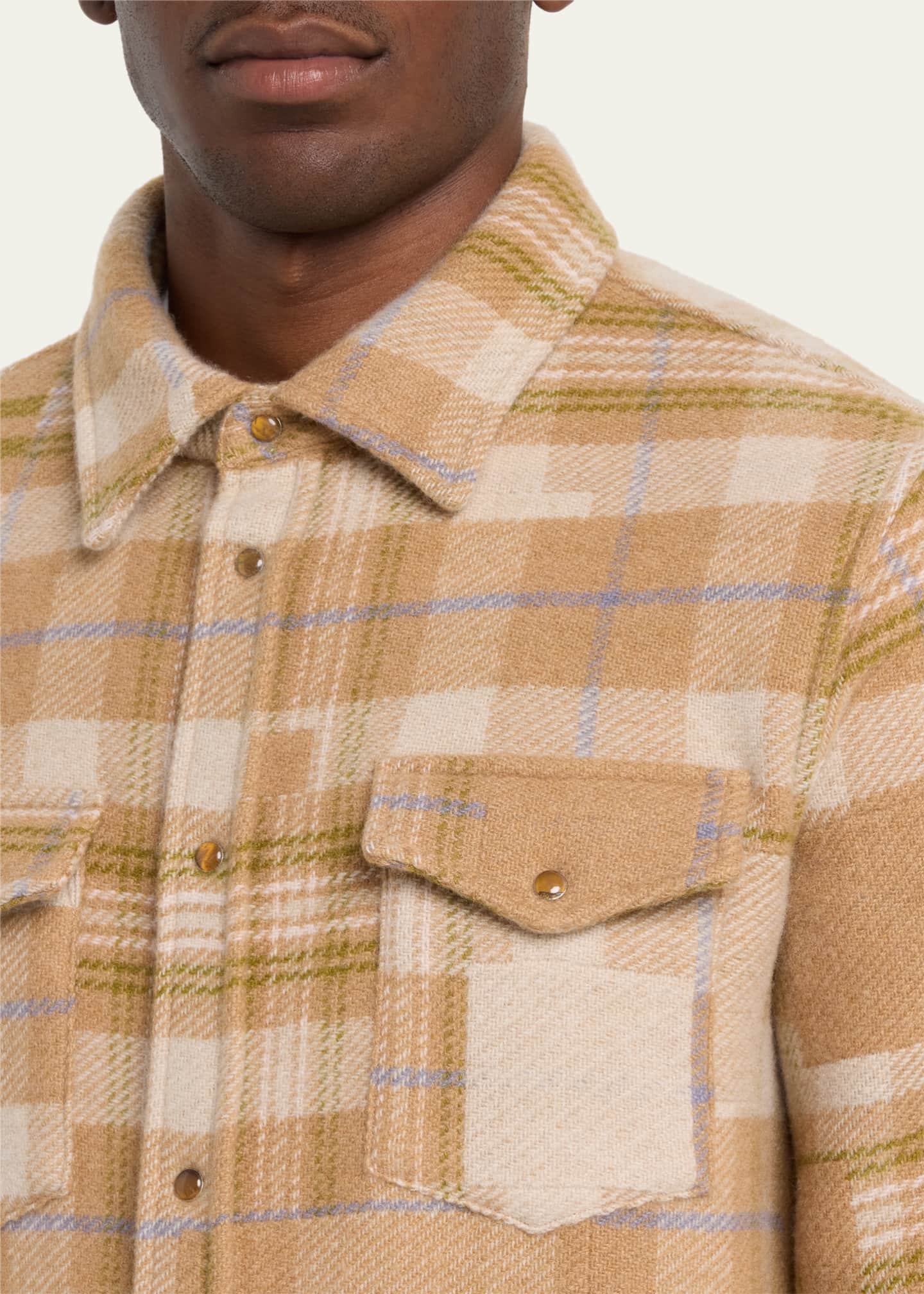 God's True Cashmere x Nick Fouquet Men's Patchwork Tartan Cashmere ...