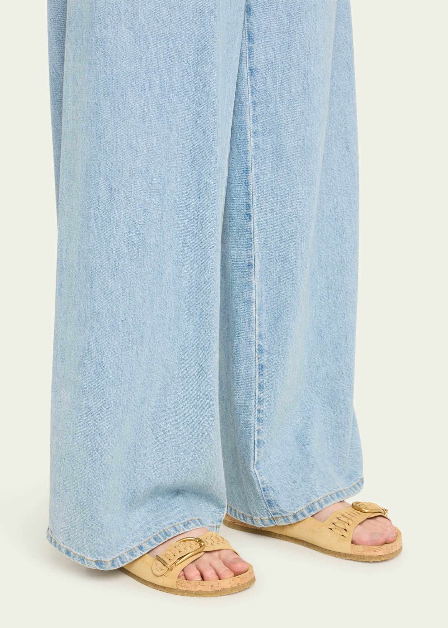 Veronica Beard Paige Woven Suede Dual-Buckle Slide Sandals - Bergdorf ...