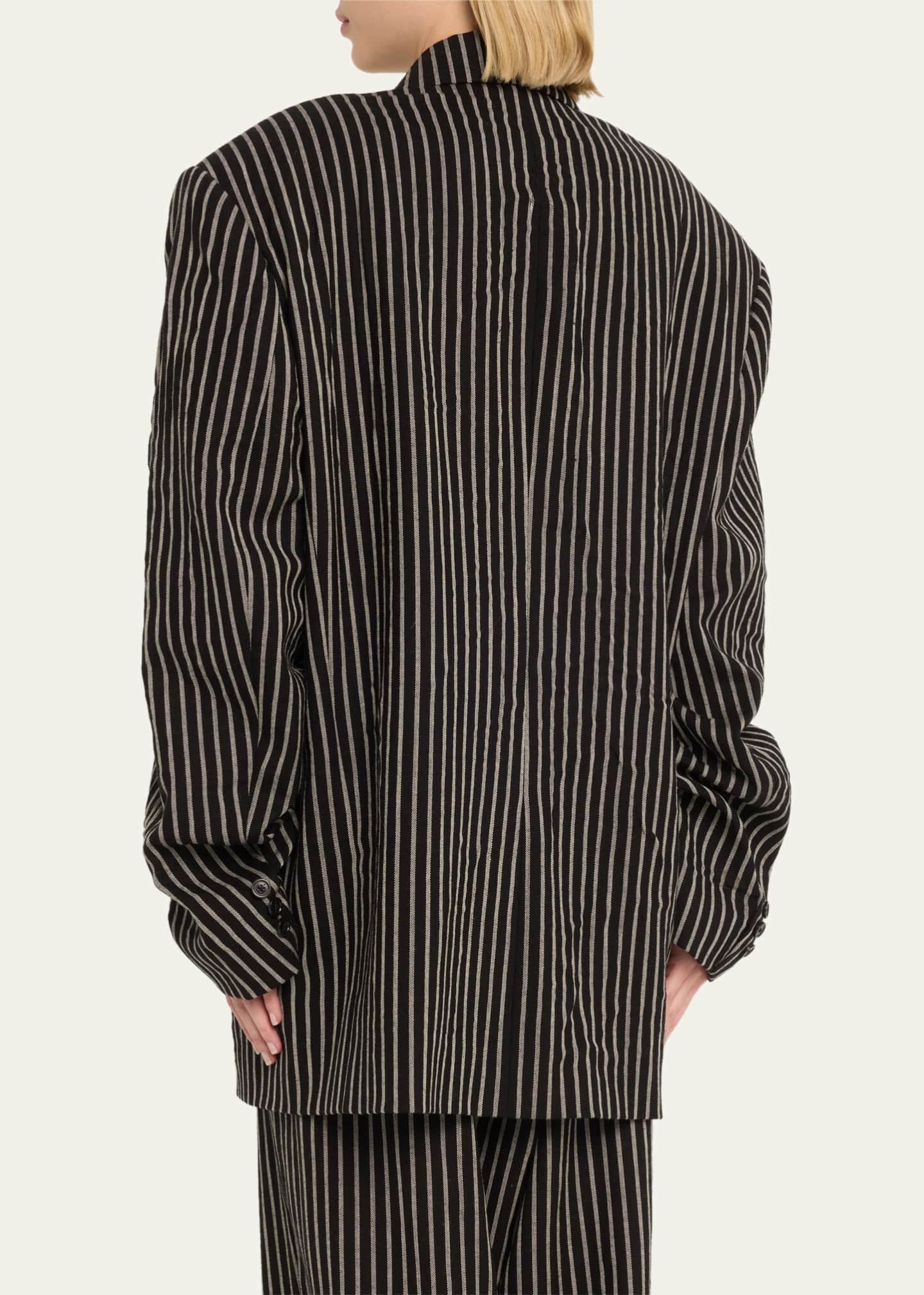 Marc Jacobs Runway Oversized Striped Wool Blazer - Bergdorf Goodman