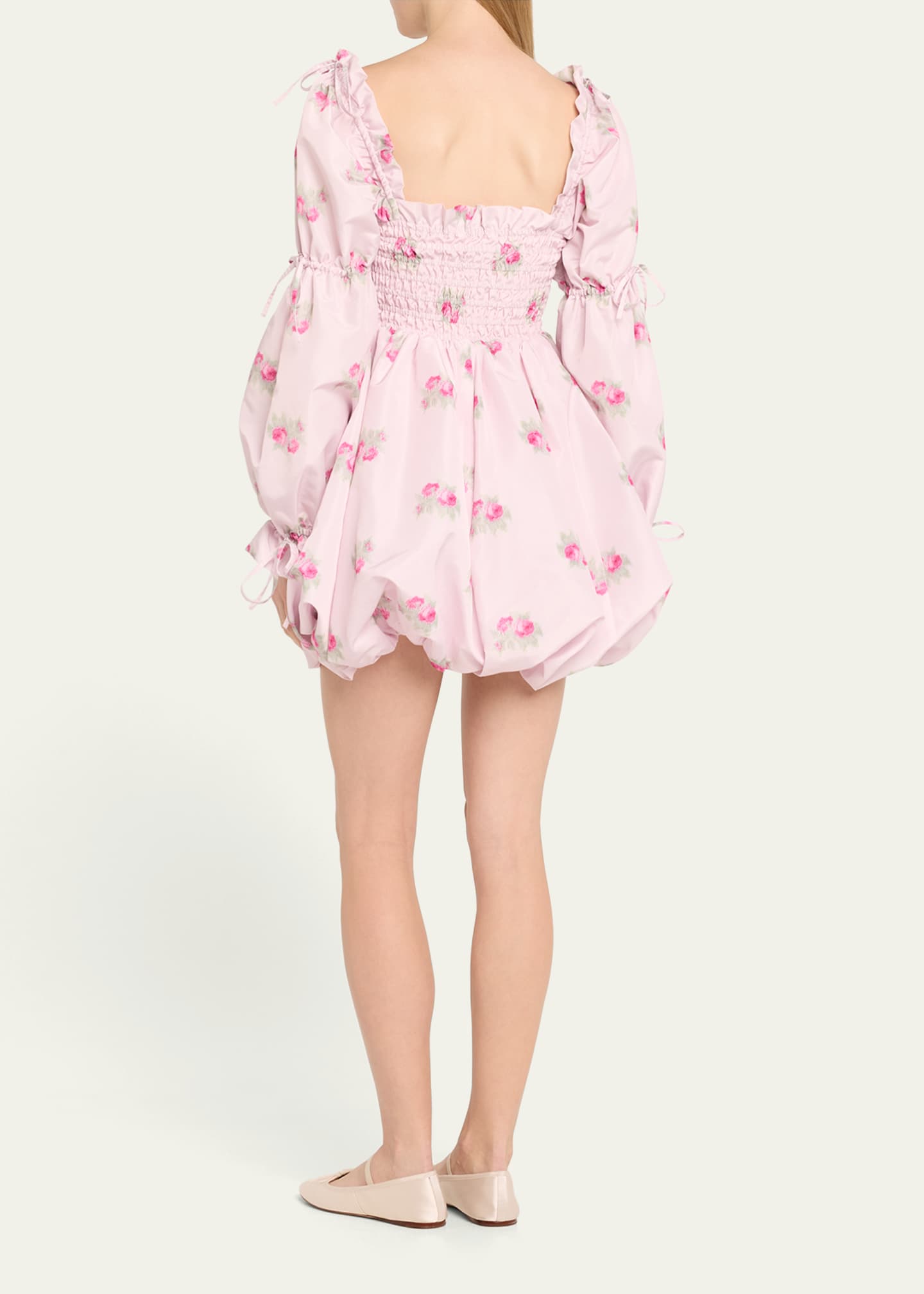 Loveshackfancy Janey Smocked Puff Sleeve Bubble Mini Dress Bergdorf
