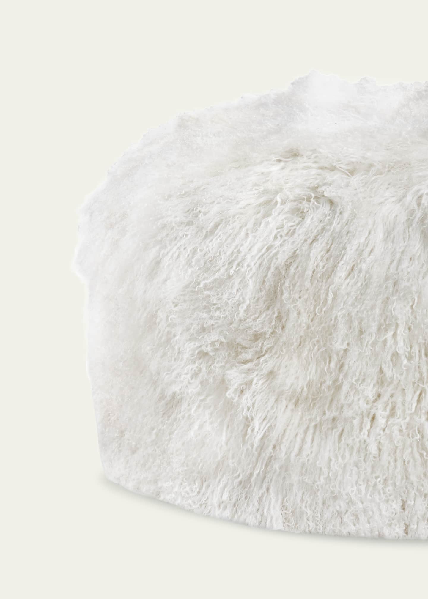 Interlude Home Amal Sheepskin Ottoman - Bergdorf Goodman