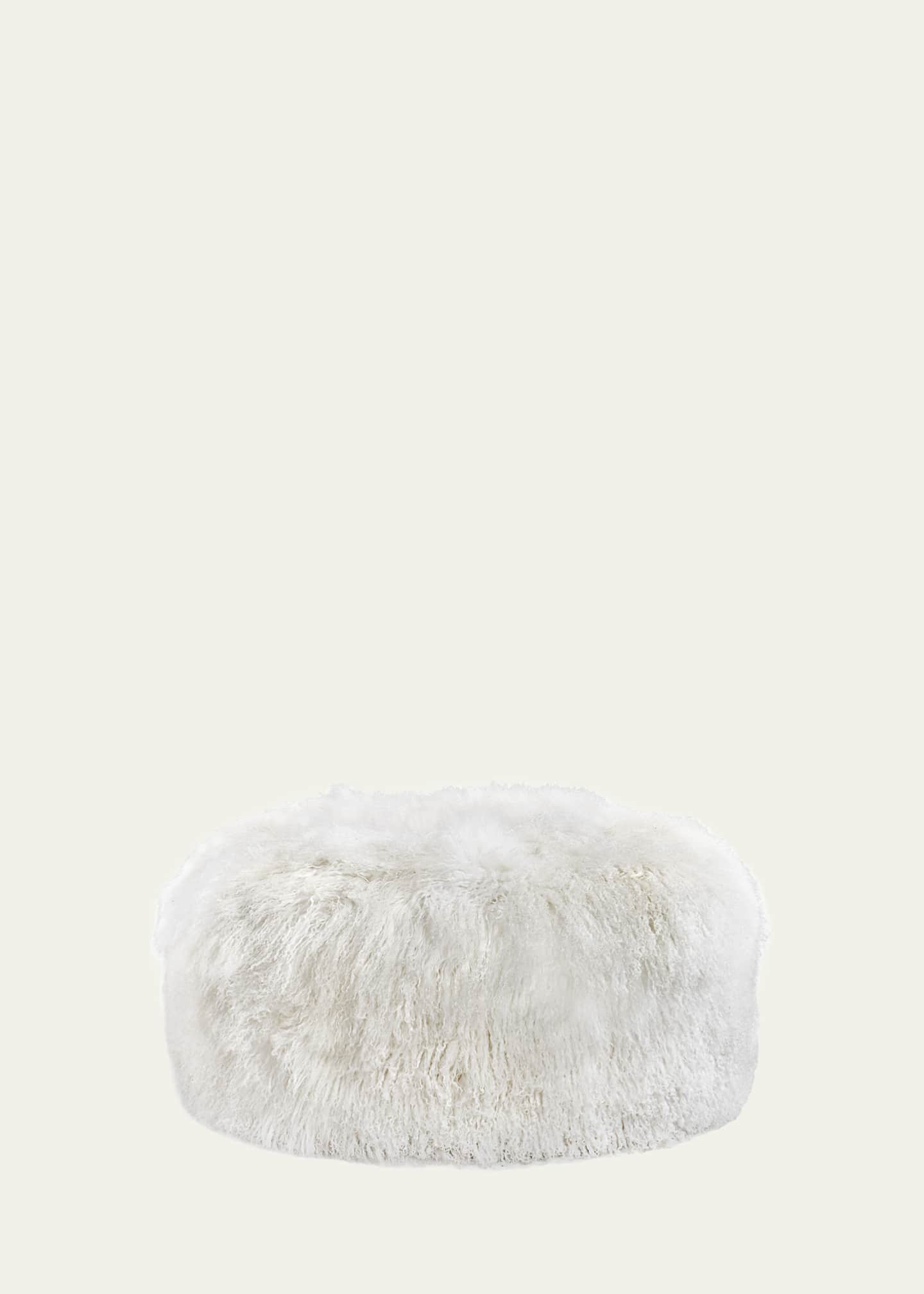 Interlude Home Amal Sheepskin Ottoman - Bergdorf Goodman