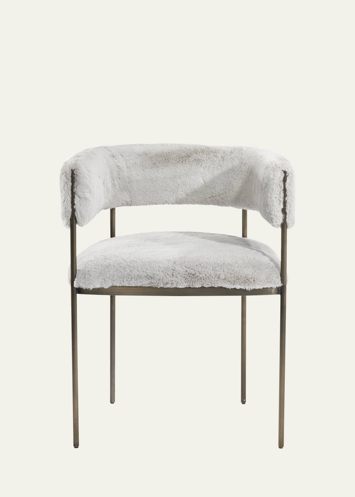 Interlude Home Ryland Faux Fur Dining Chair - Bergdorf Goodman