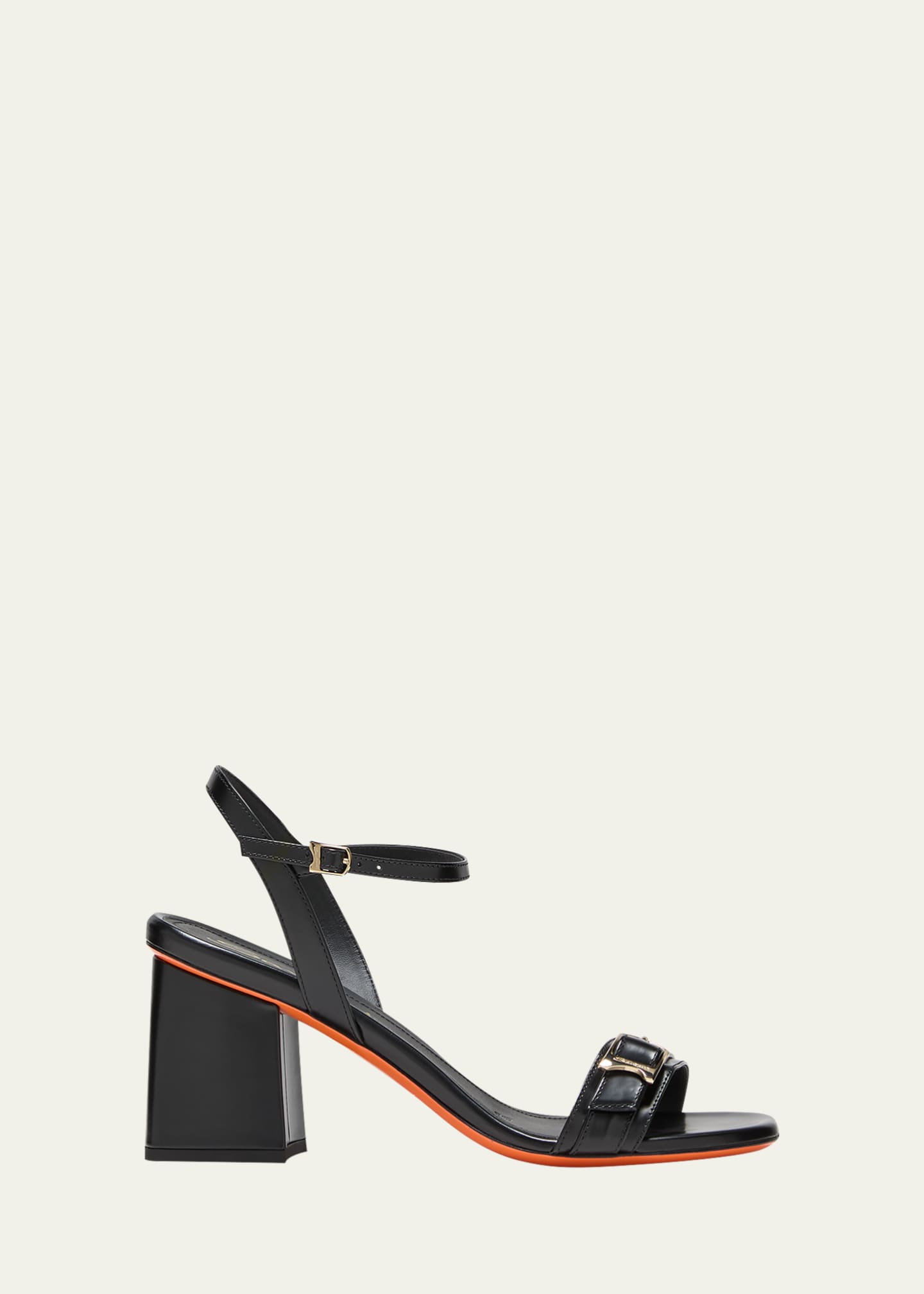Santoni Calypso Leather Ankle-Strap Sandals - Bergdorf Goodman