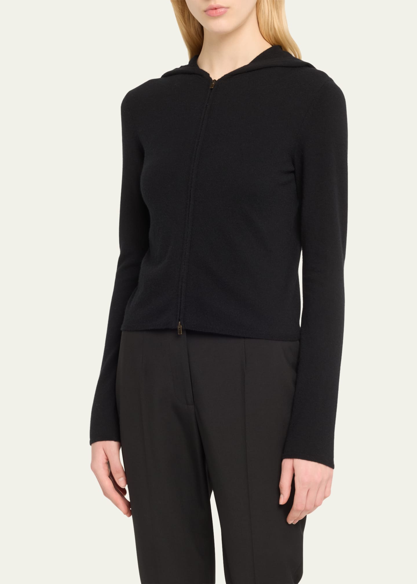 Vince Wool and Cashmere Blend Zip-Front Hoodie - Bergdorf Goodman