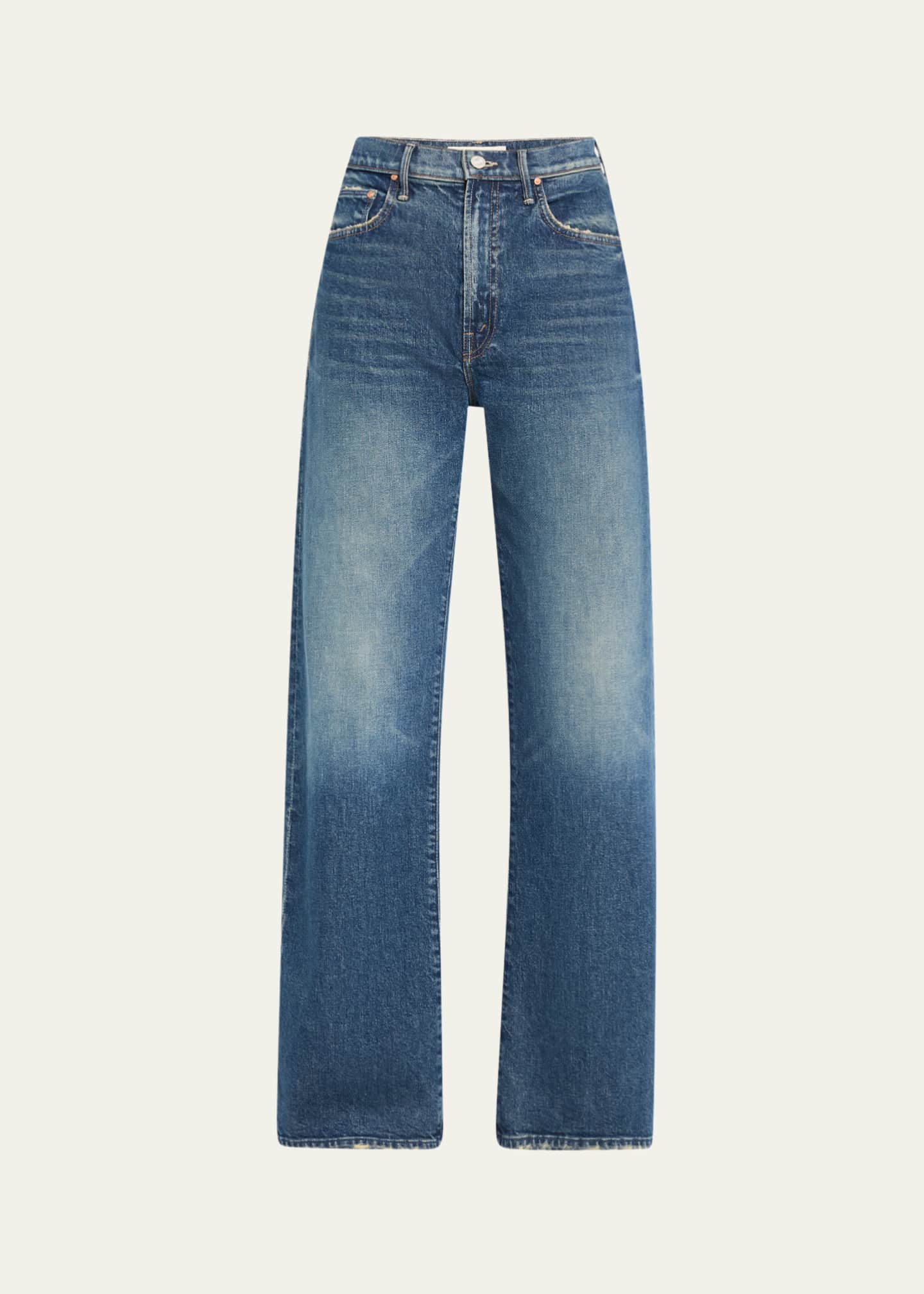 MOTHER The Lasso Sneak Distressed Jeans - Bergdorf Goodman